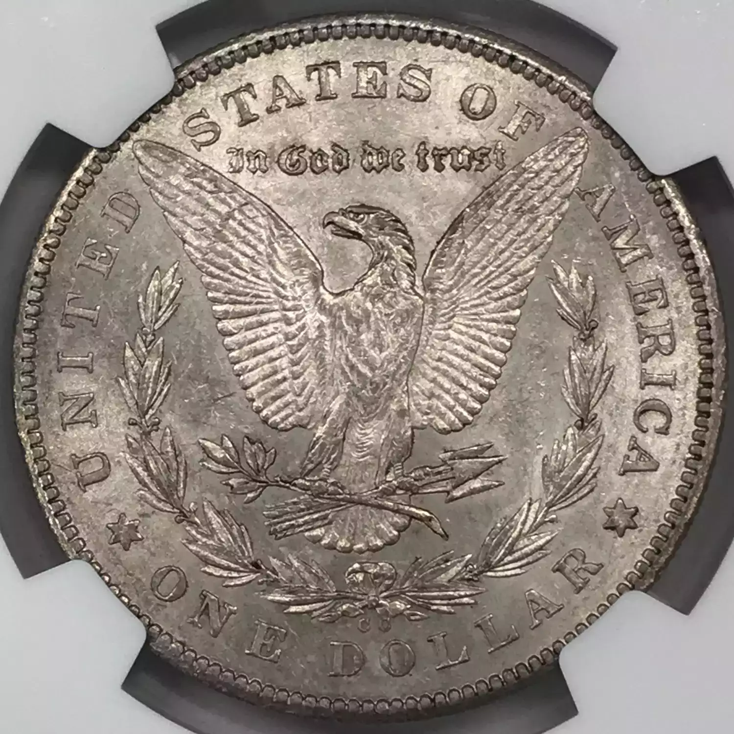 1878-CC Morgan Silver Dollar NGC AU-58 VAM-17 Line in Eye, Wide Right ...