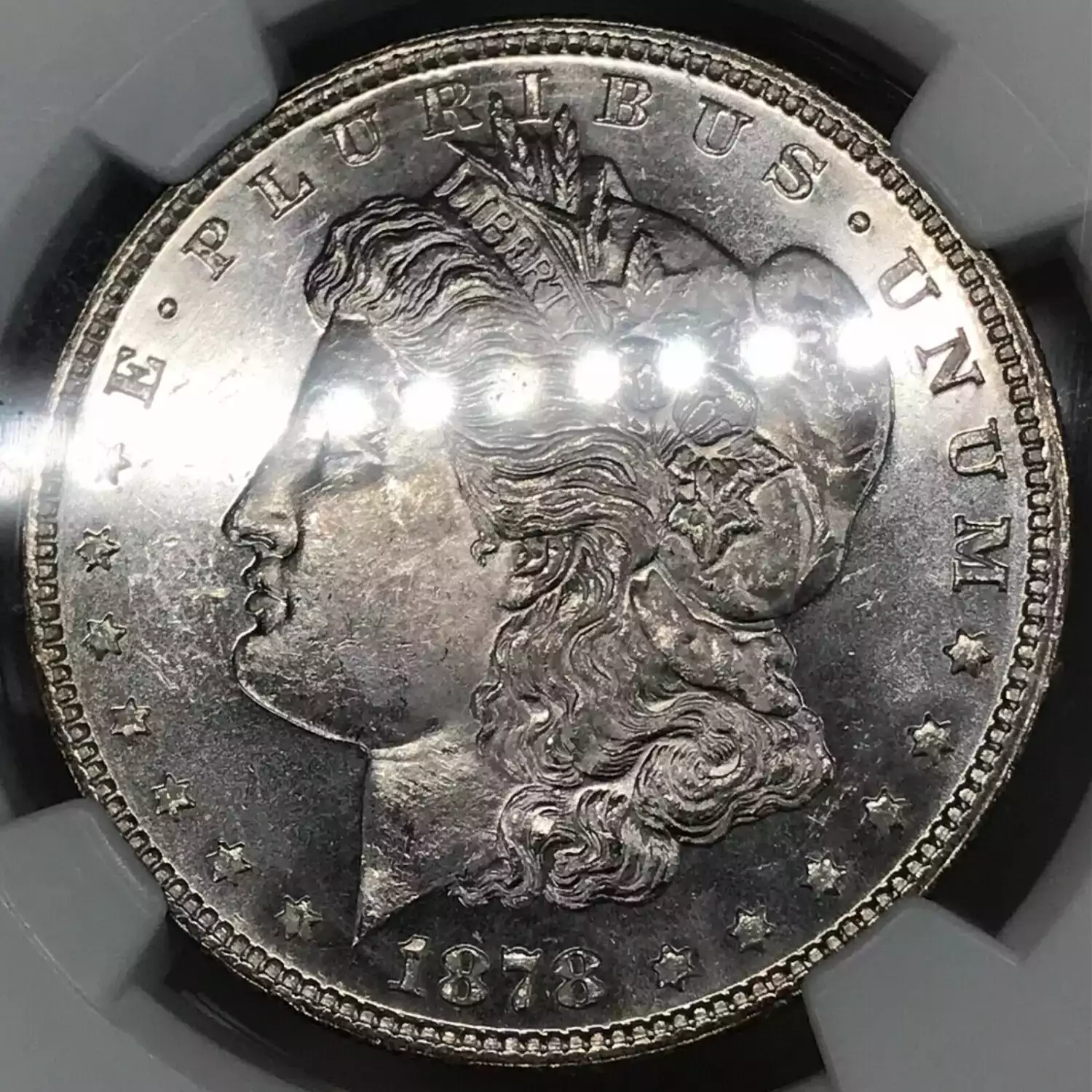 1878 Morgan Silver Dollar NGC MS-63+ 7/8TF HOT 50 VAM-34 7/4TF - Old Pueblo Coin