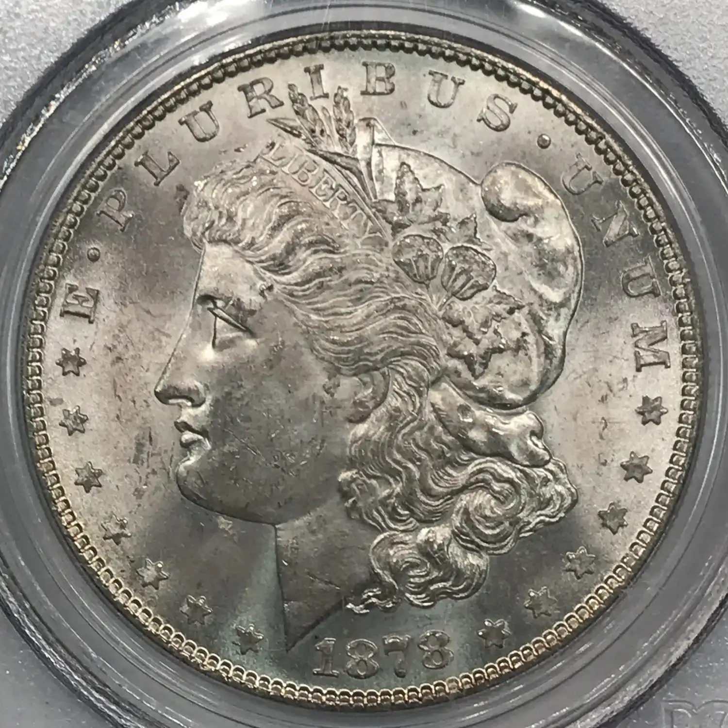 1878 Morgan Silver Dollar PCGS MS-62 7TF, Reverse of 1878 - Old Pueblo Coin