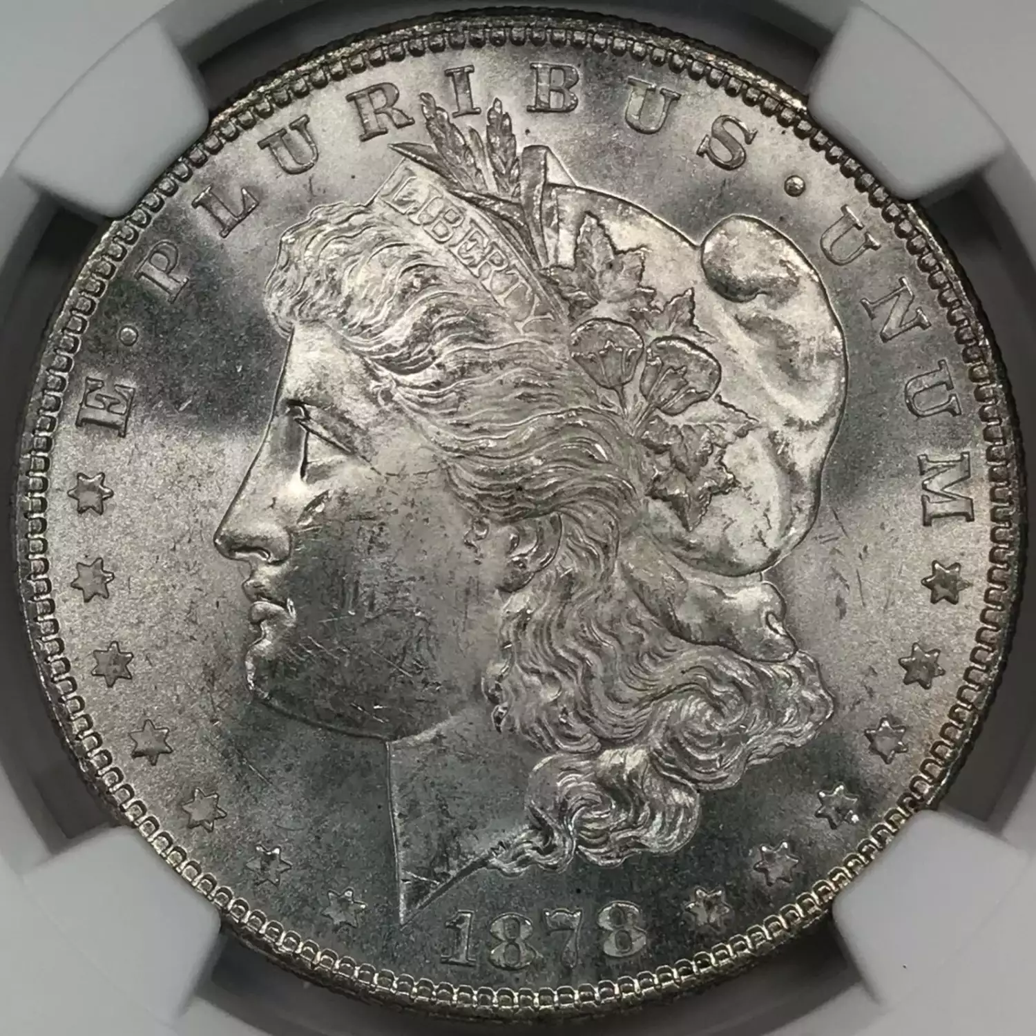 1878 Morgan Silver Dollar NGC MS-63 7TF Rev of 78 - Old Pueblo Coin