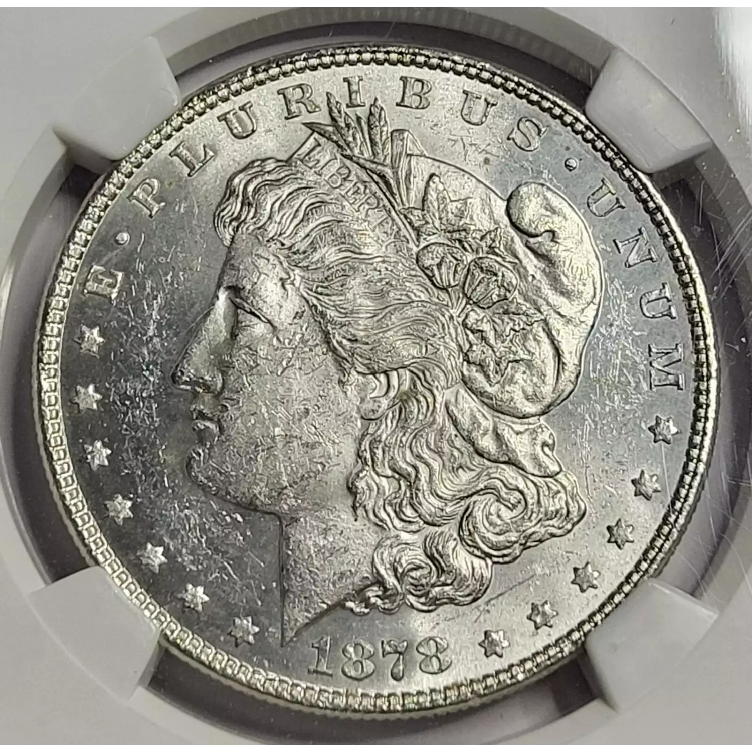 1878 Morgan Silver Dollar NGC MS-62 7TF - Old Pueblo Coin