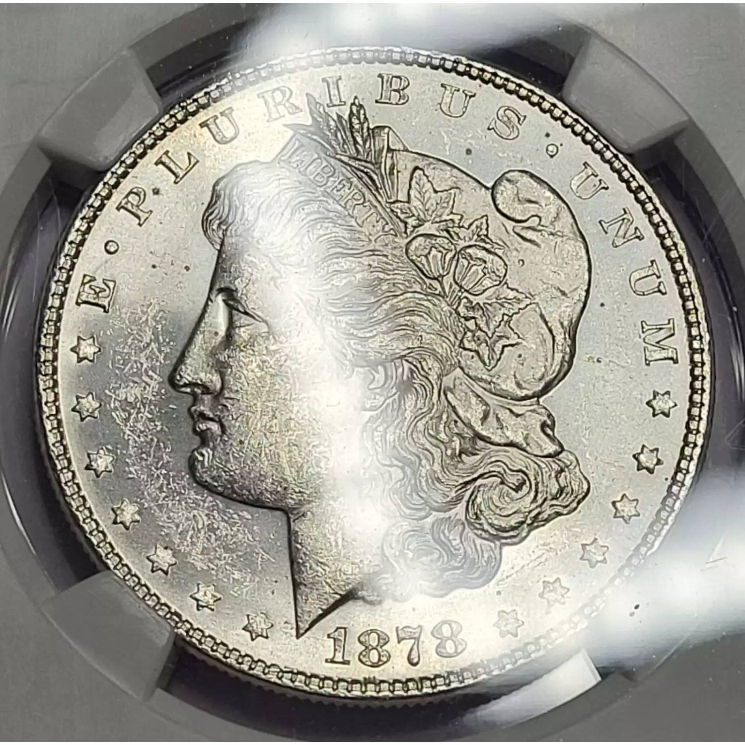 1878 Morgan Silver Dollar NGC MS-62 7TF - Old Pueblo Coin