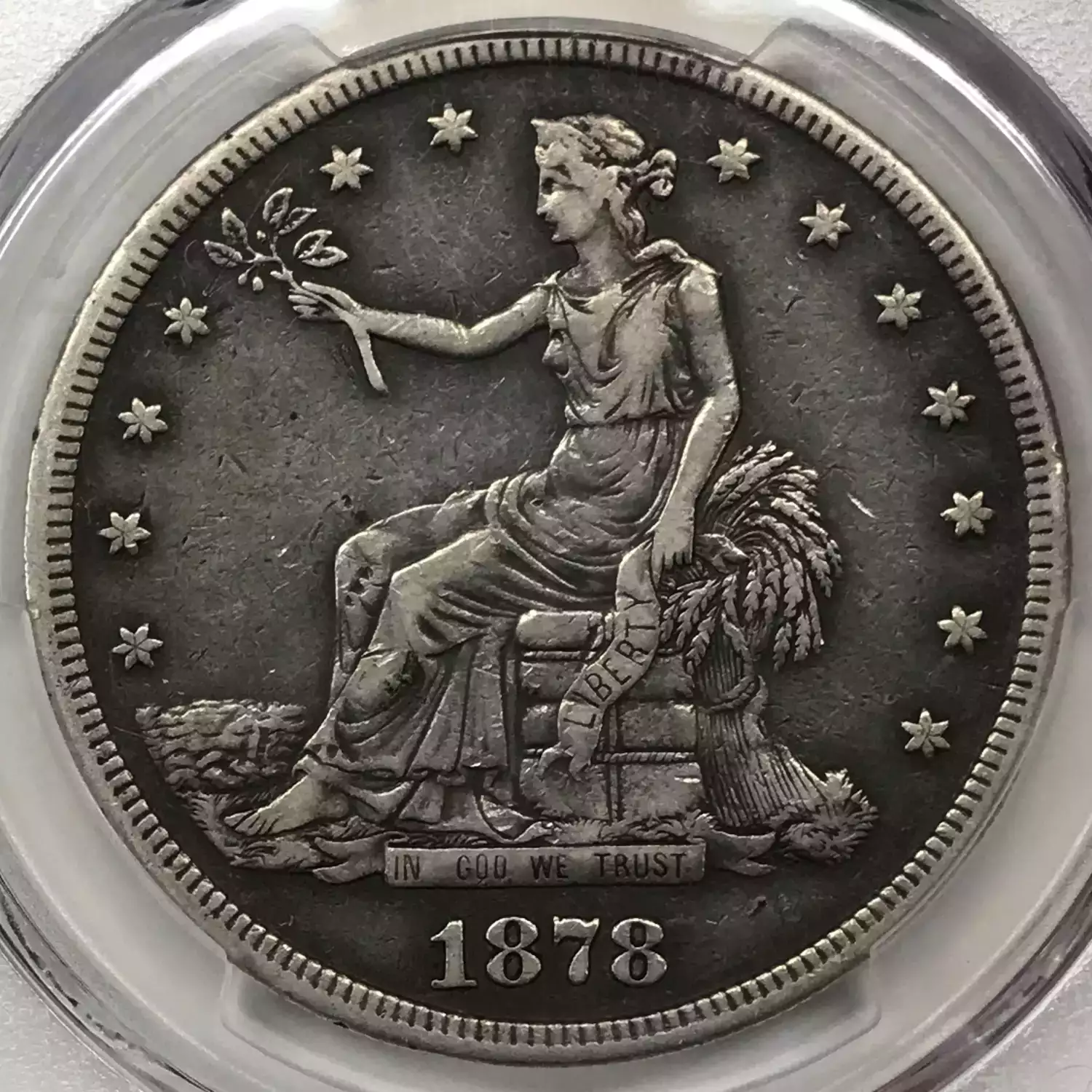 1878-S Trade Silver Dollar PCGS VF-25 Trade - Old Pueblo Coin