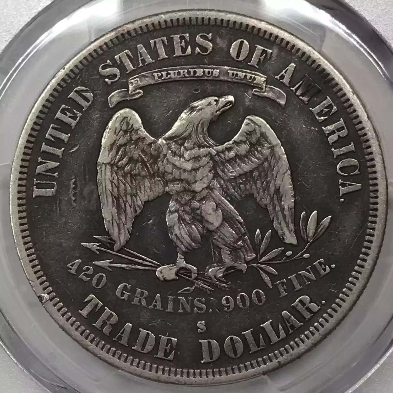 1878-S Trade Silver Dollar PCGS VF-25 Trade - Old Pueblo Coin