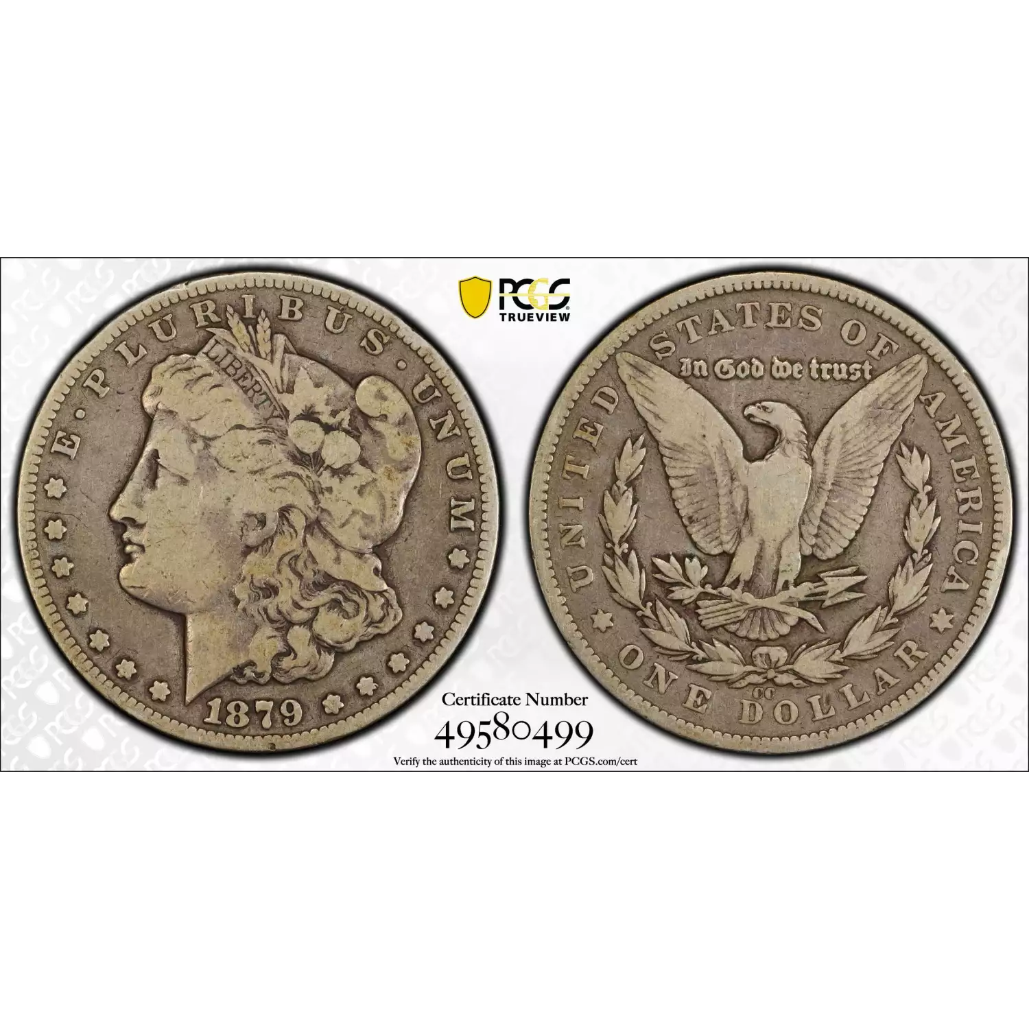1879-CC Morgan Silver Dollar PCGS F-12 - Old Pueblo Coin
