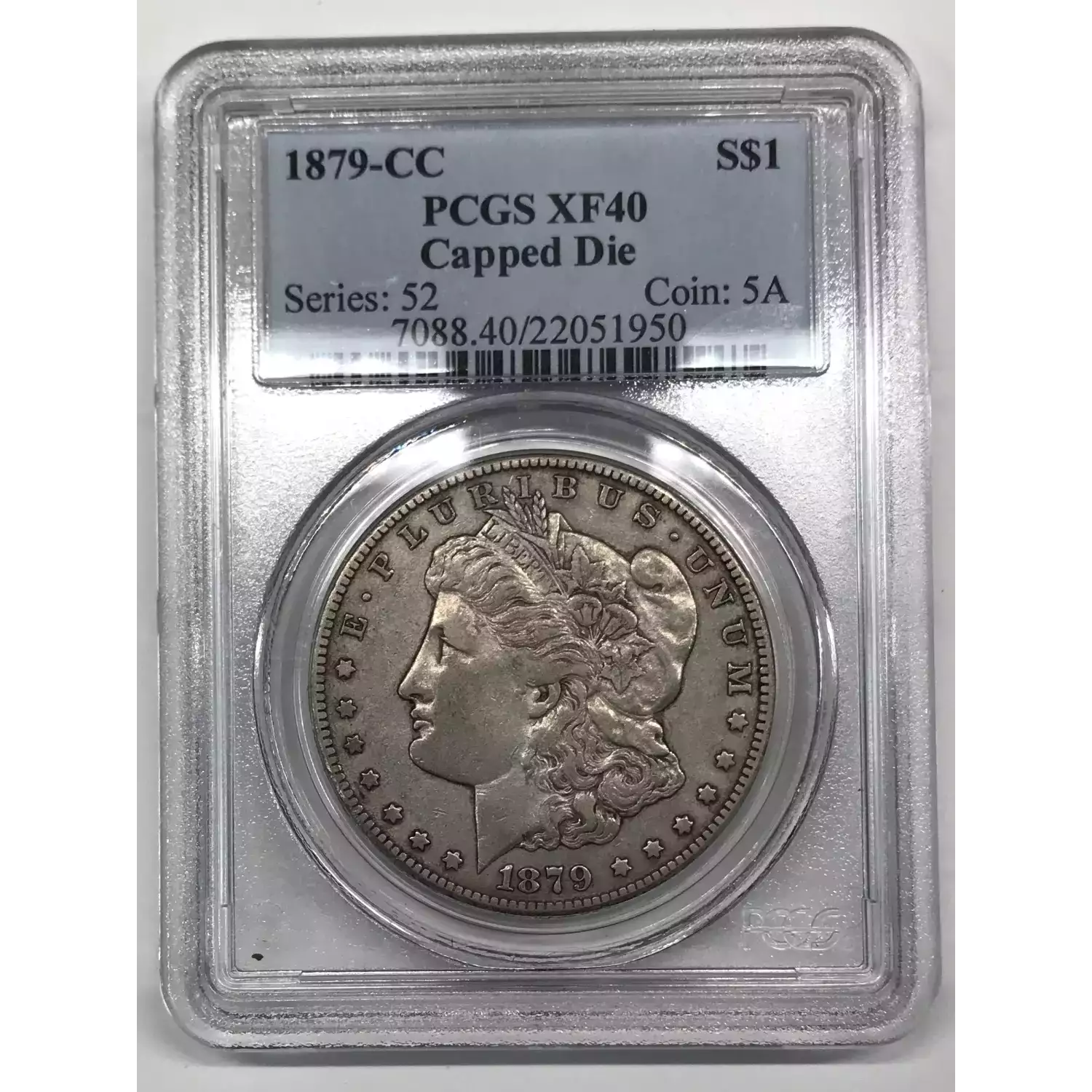 1879-CC Morgan Silver Dollar PCGS XF-40 TOP 100 VAM-3 Capped Die - Old Pueblo Coin