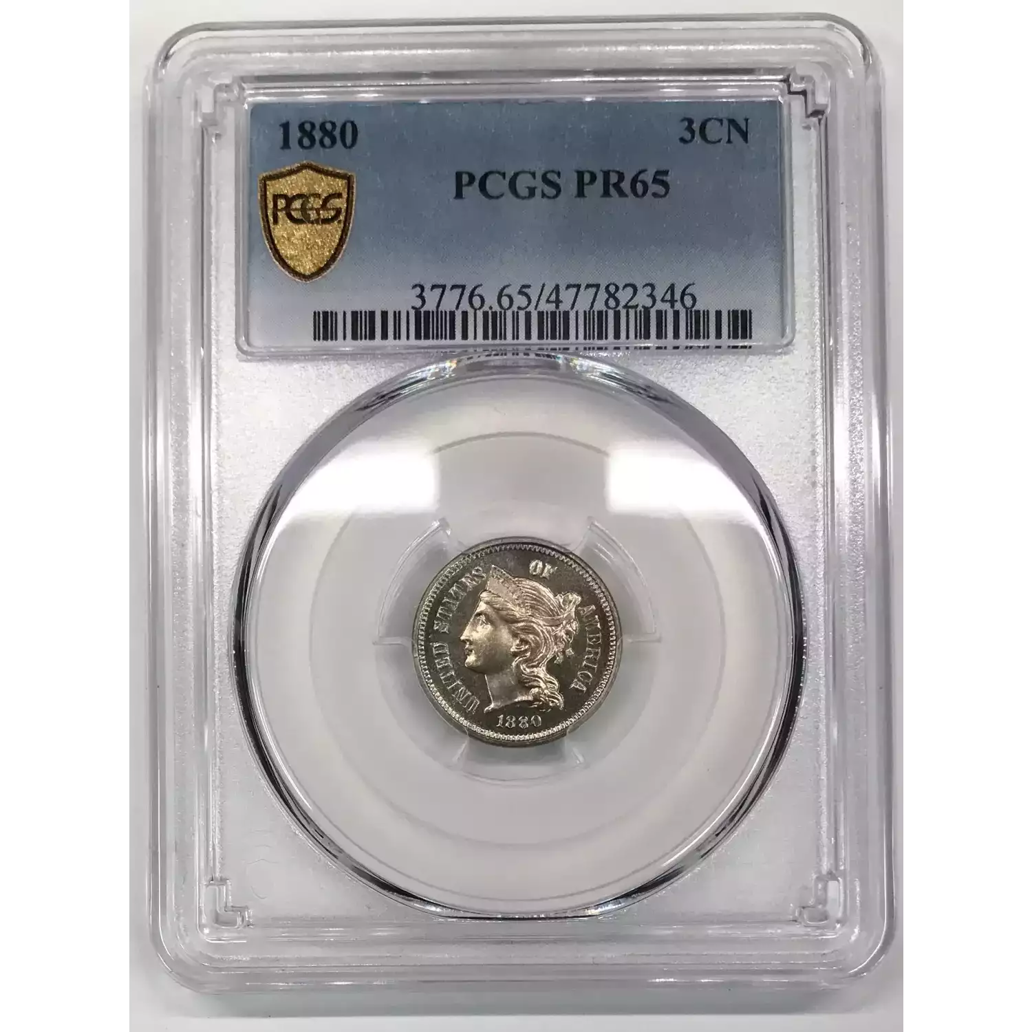 1880 Nickel Three Cent Piece (3CN) PCGS PR-65 - Old Pueblo Coin