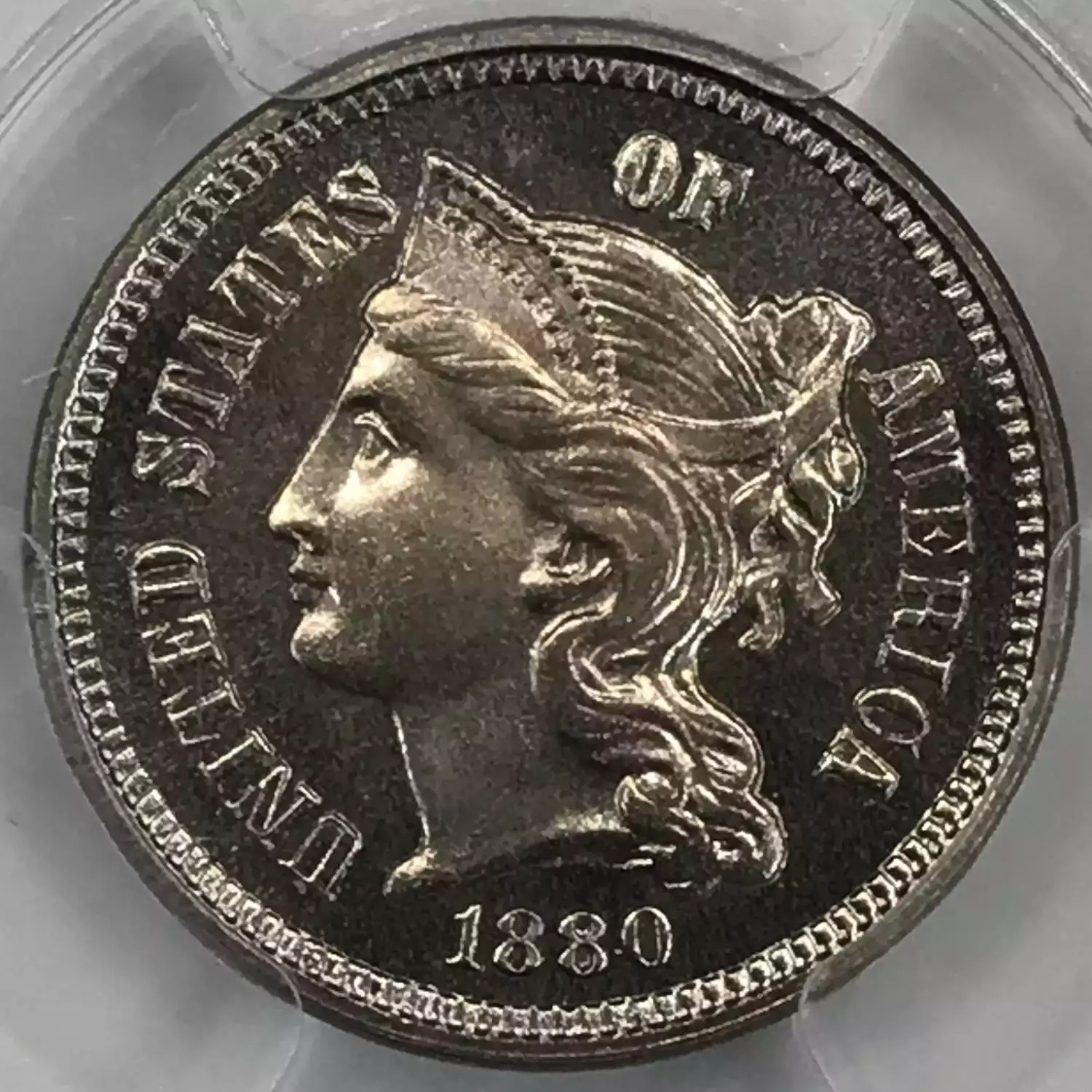 1880 Nickel Three Cent Piece (3CN) PCGS PR-65 - Old Pueblo Coin