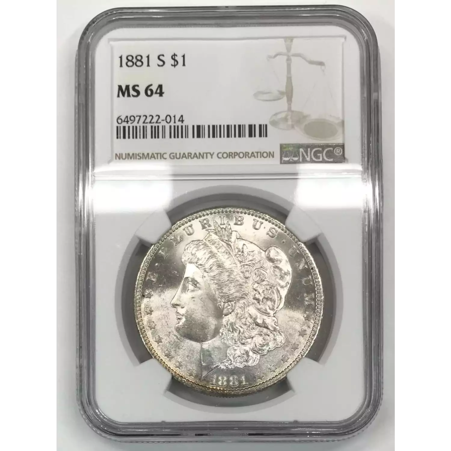 1881-S Morgan Silver Dollar NGC MS-64 - Old Pueblo Coin