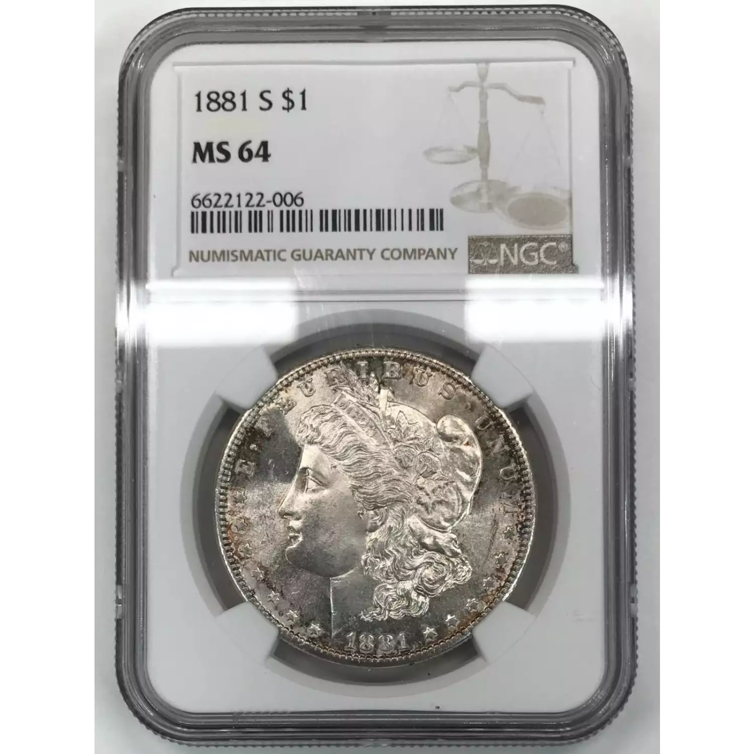 1881-S Morgan Silver Dollar NGC MS-64 - Old Pueblo Coin