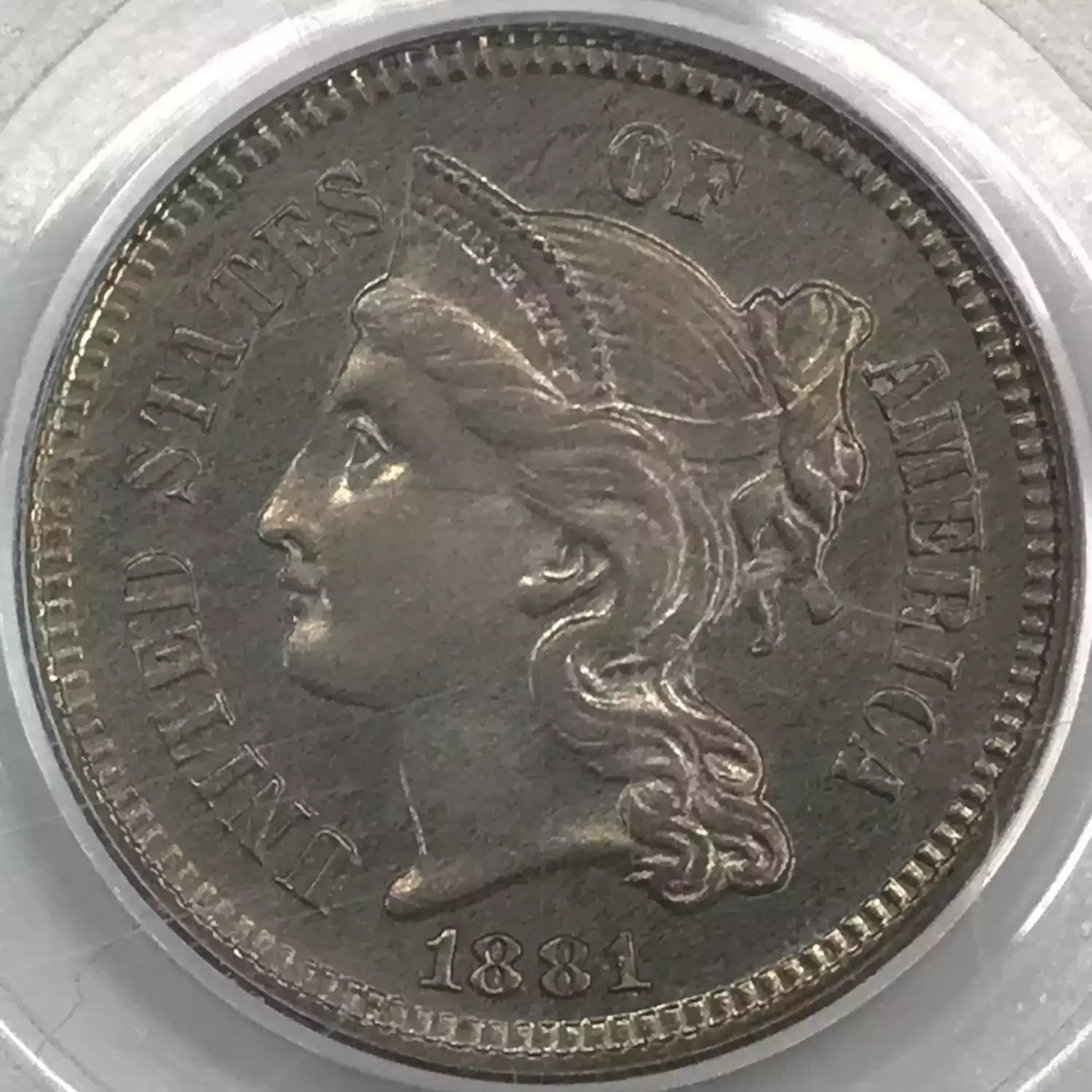 1881 Nickel Three Cent Piece (3CN) PCGS PR-64 - Old Pueblo Coin