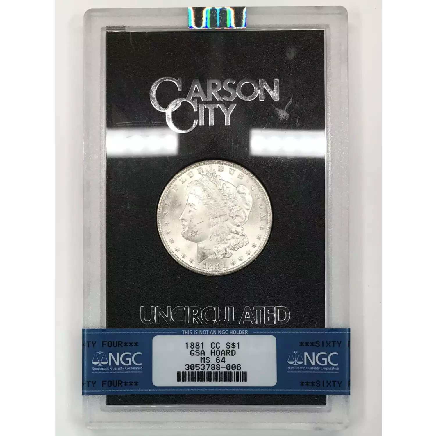 1881-CC Morgan Silver Dollar NGC MS-64 GSA HOARD - Old Pueblo Coin