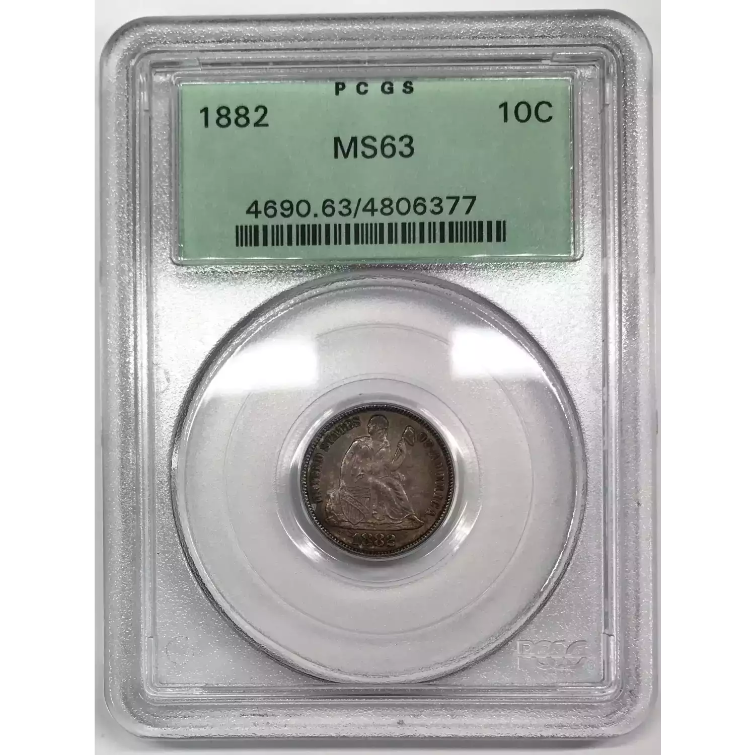 1882 Seated Liberty Dime PCGS MS-63 - Old Pueblo Coin