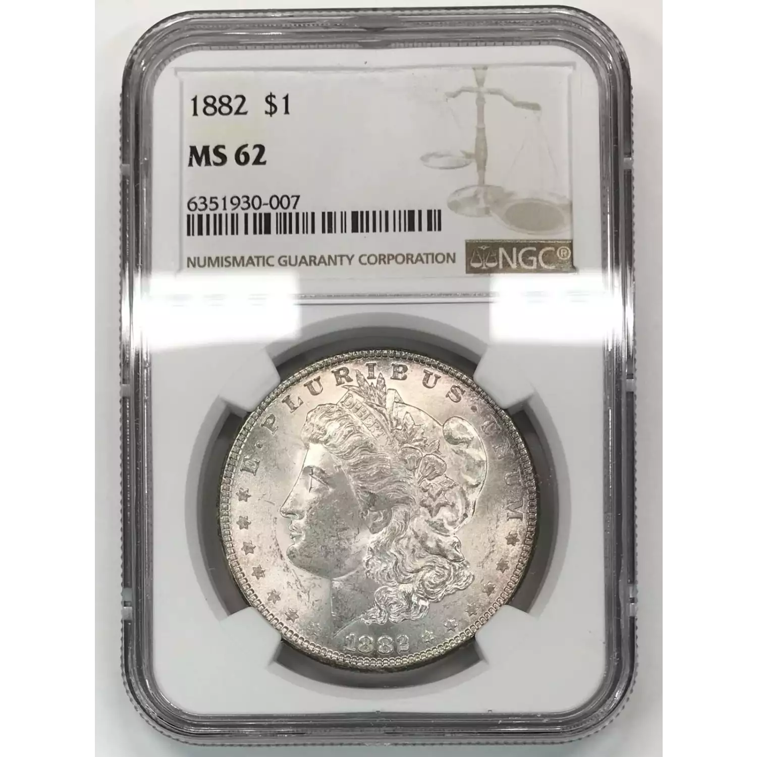 1882 Morgan Silver Dollar NGC MS-62 - Old Pueblo Coin