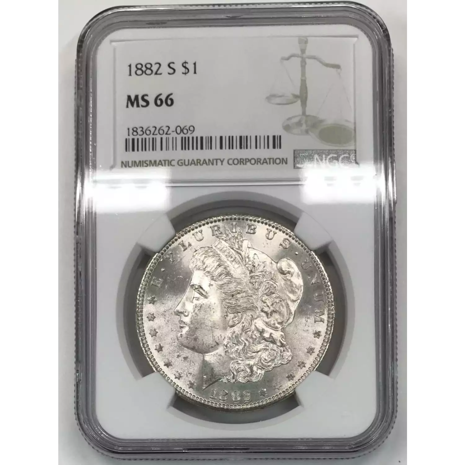 1882-S Morgan Silver Dollar NGC MS-66 - Old Pueblo Coin