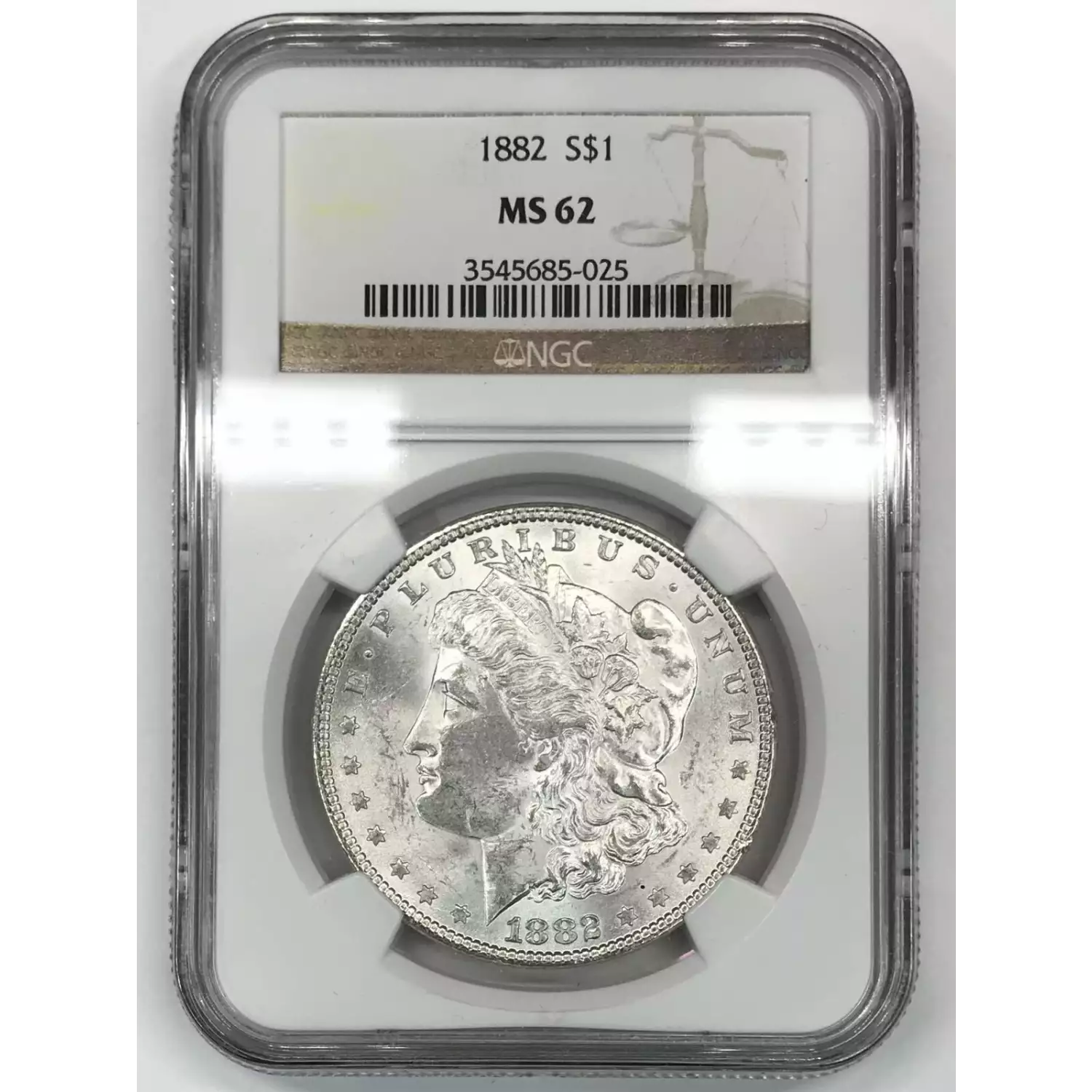 1882 Morgan Silver Dollar NGC MS-62 - Old Pueblo Coin