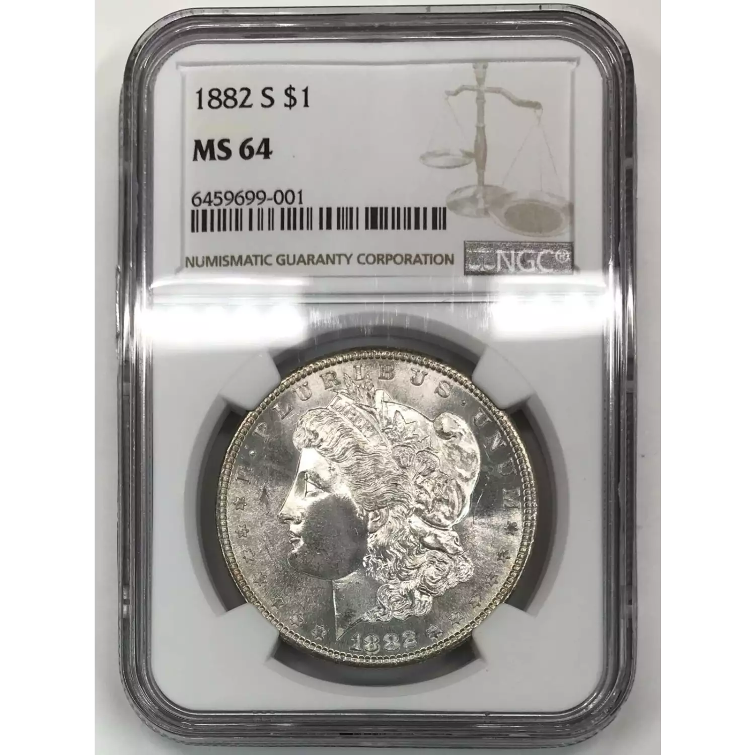 1882-S Morgan Silver Dollar NGC MS-64 - Old Pueblo Coin