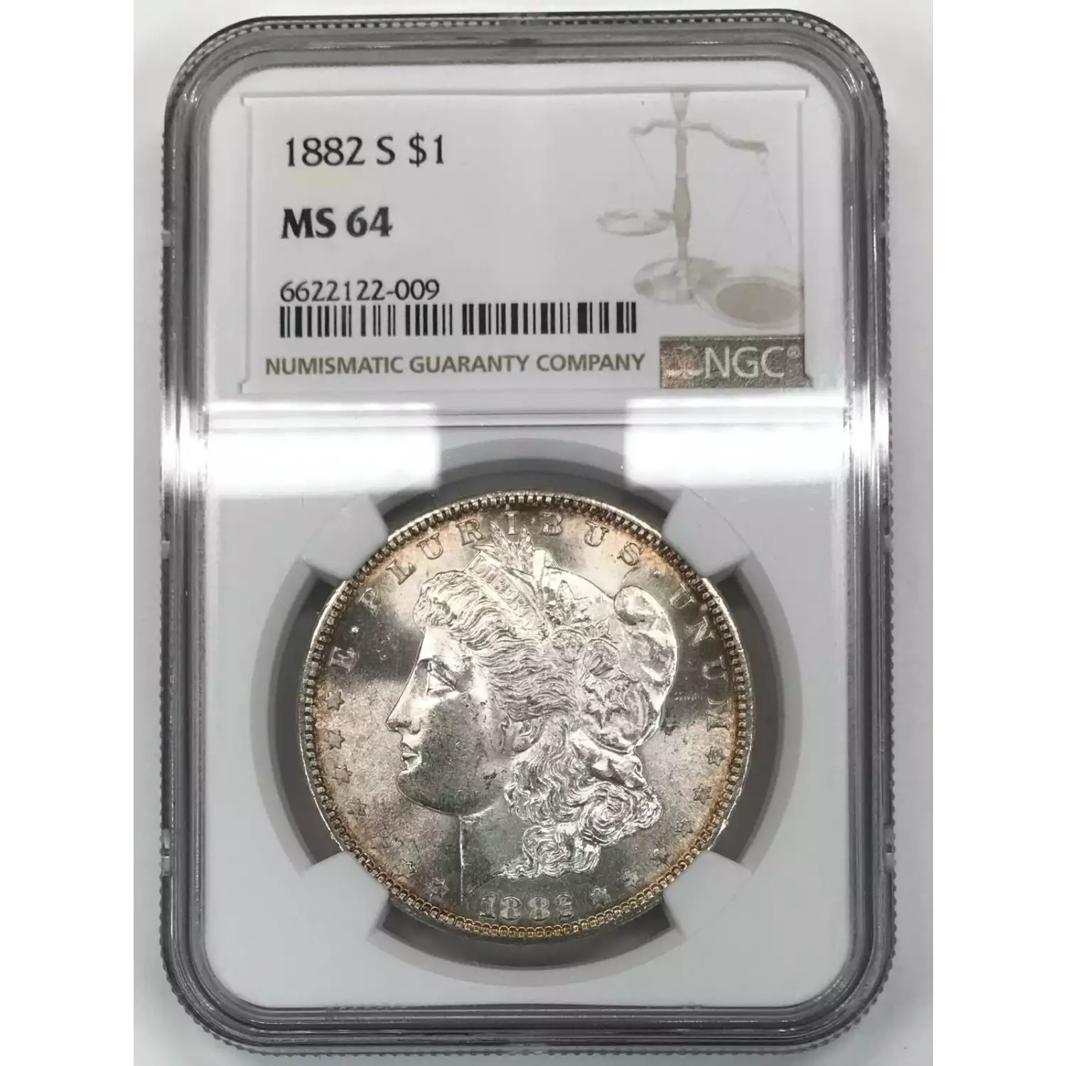 1882-S Morgan Silver Dollar NGC MS-64 - Old Pueblo Coin