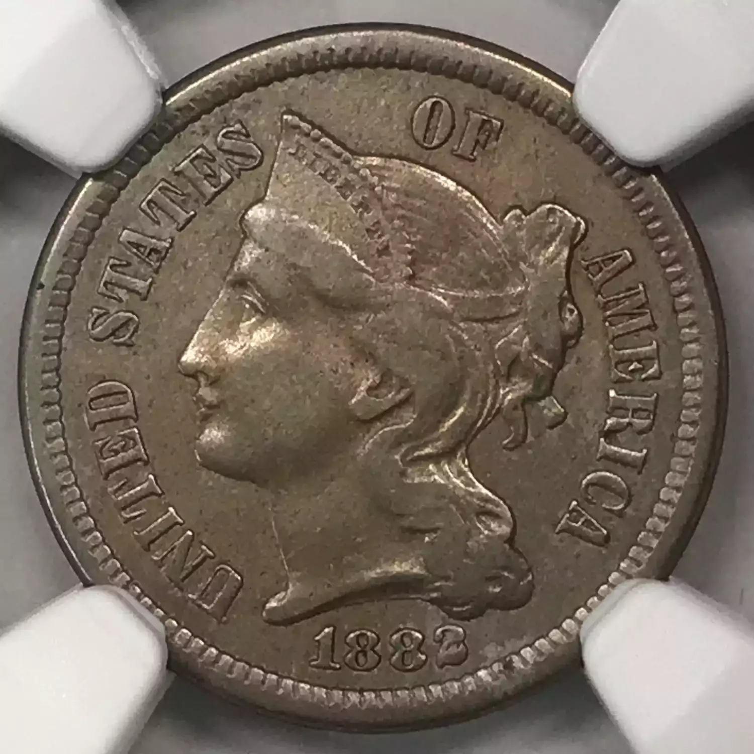 1882 Nickel Three Cent Piece (3CN) NGC XF-45 - Old Pueblo Coin
