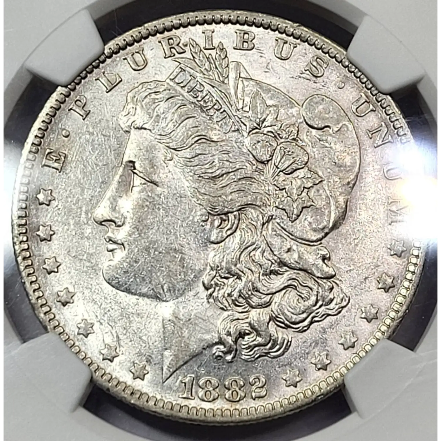1882-O/S Morgan Silver Dollar NGC AU-55 Top 100 VAM-3 O/S Flush - Old ...