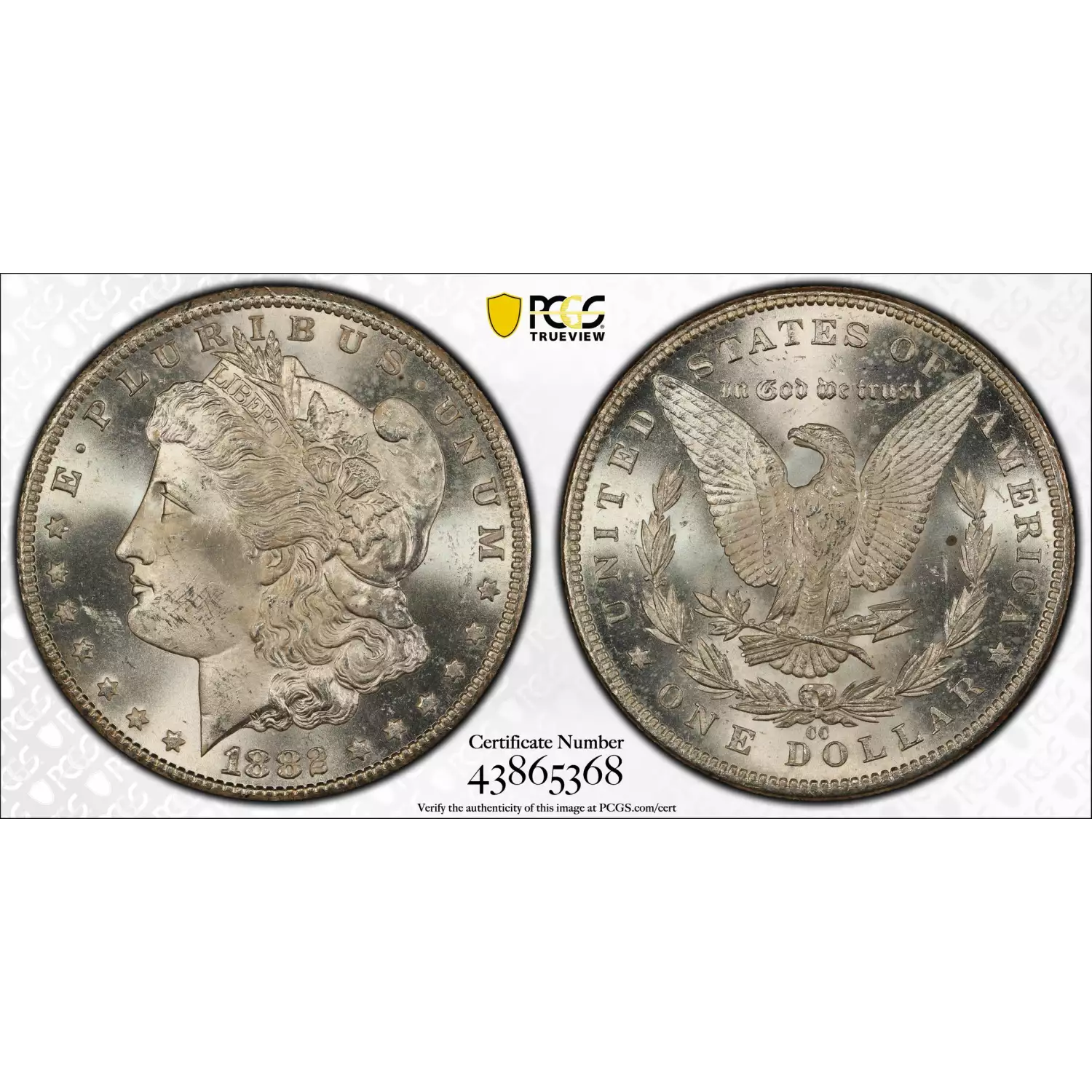 1882-CC Morgan Silver Dollar PCGS MS-64 - Old Pueblo Coin
