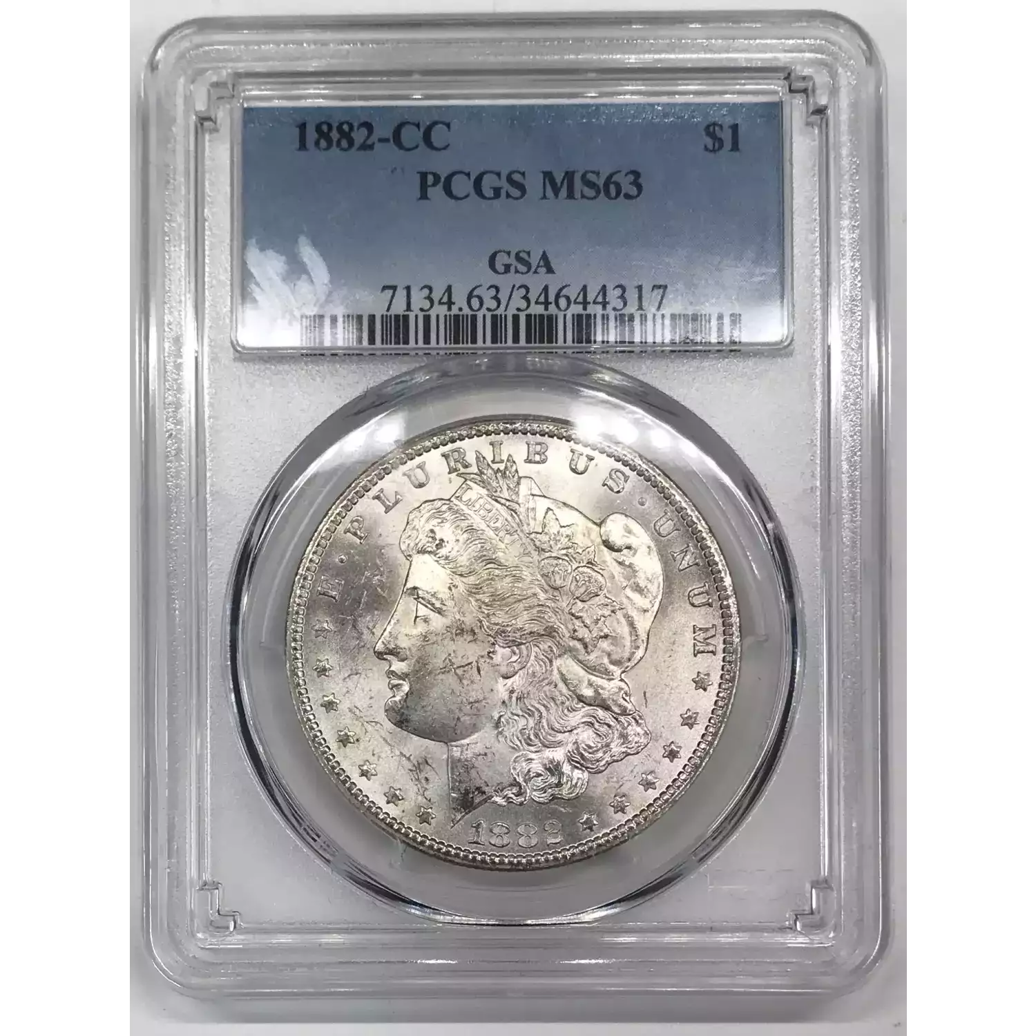 1882-CC Morgan Silver Dollar PCGS MS-63 - Old Pueblo Coin