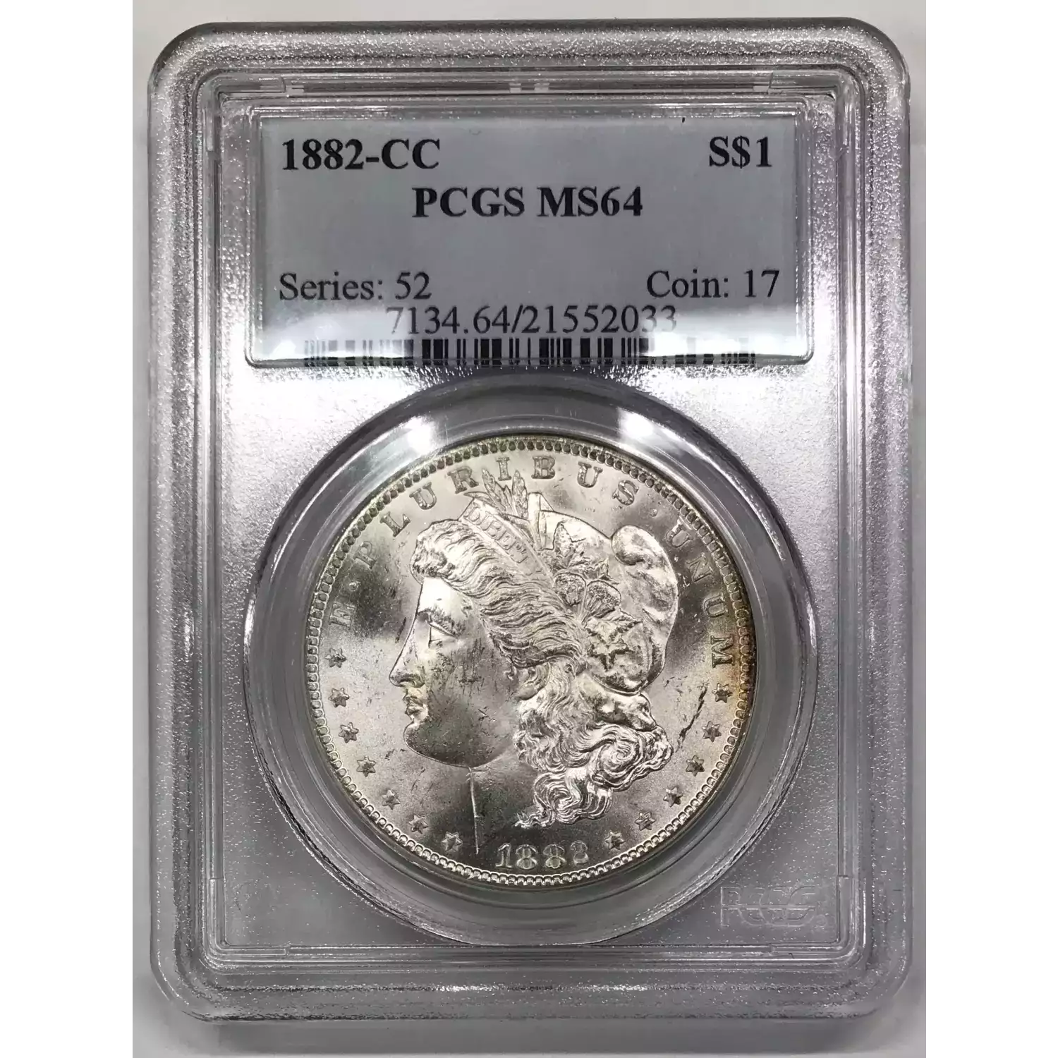 1882-CC Morgan Silver Dollar PCGS MS-64 - Old Pueblo Coin