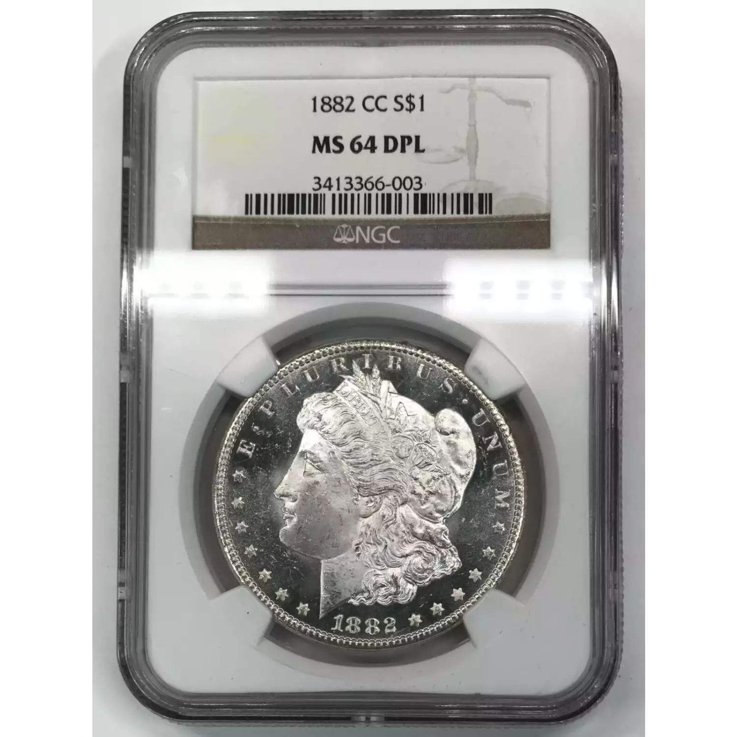 1882-CC Morgan Silver Dollar NGC MS-64 DPL - Old Pueblo Coin