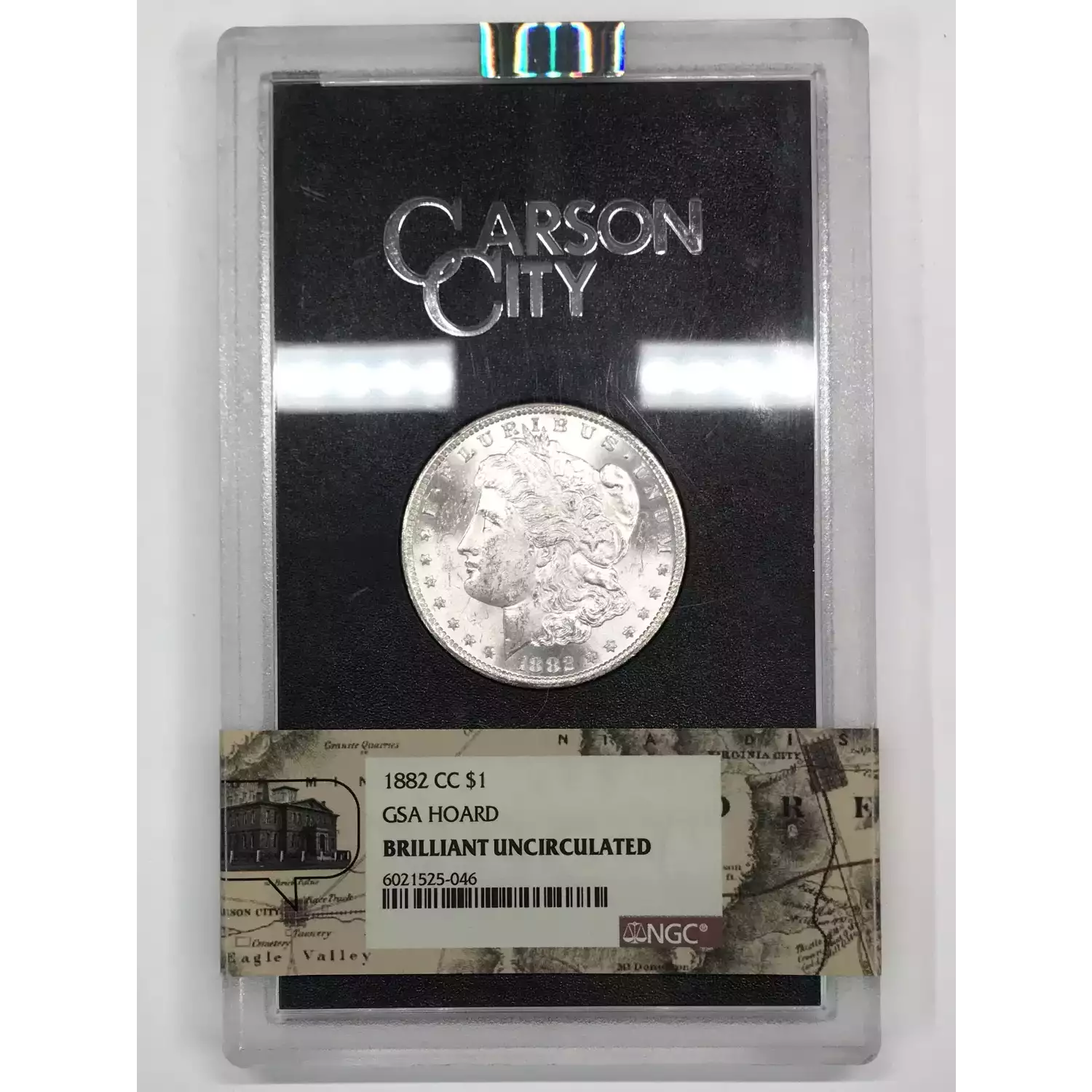 1882-CC Morgan Silver Dollar NGC BRILLIANT-UNCIRCULATED GSA HOARD - Old Pueblo Coin