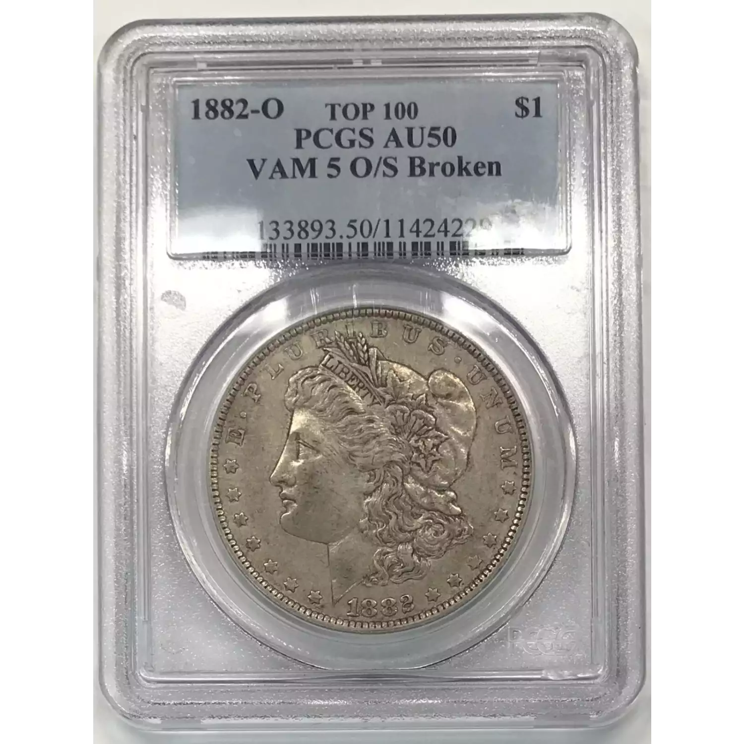 1882-O Morgan Silver Dollar PCGS AU-50 VAM 5 O/S Broken - Old Pueblo Coin