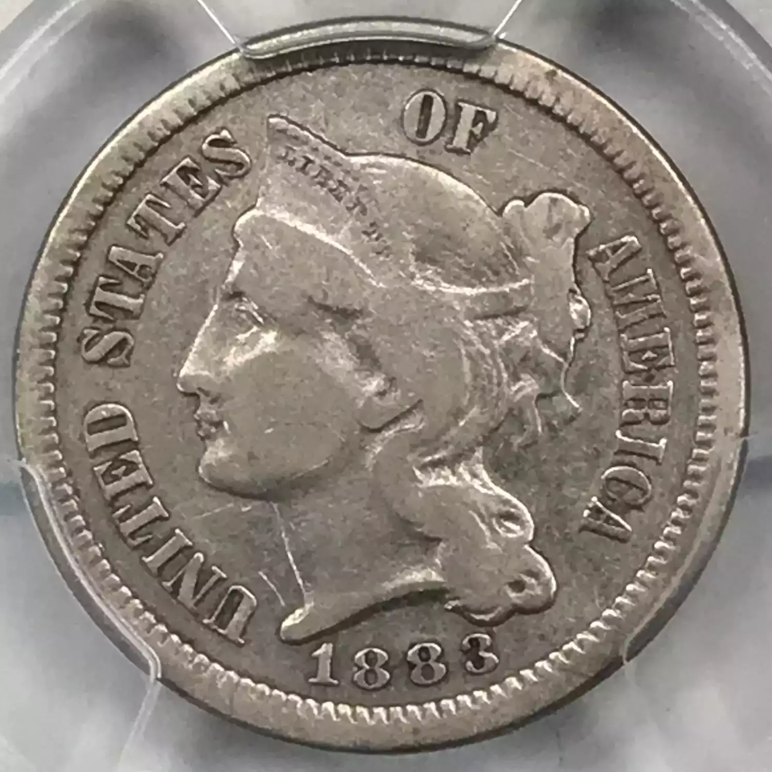 1883 Nickel Three Cent Piece (3CN) PCGS VF-20 - Old Pueblo Coin