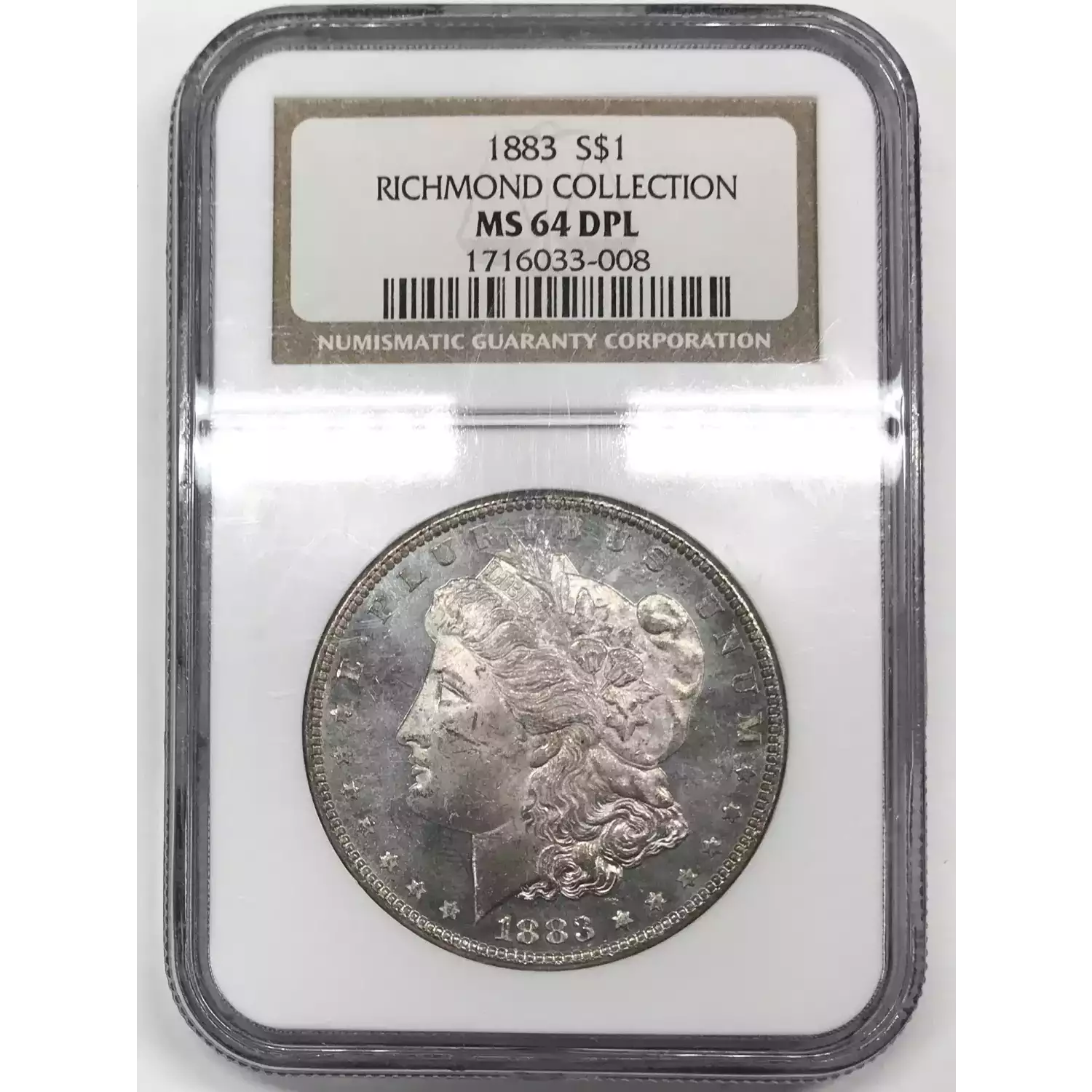 1883 Morgan Silver Dollar NGC MS-64 DPL RICHMOND COLLECTION - Old Pueblo Coin