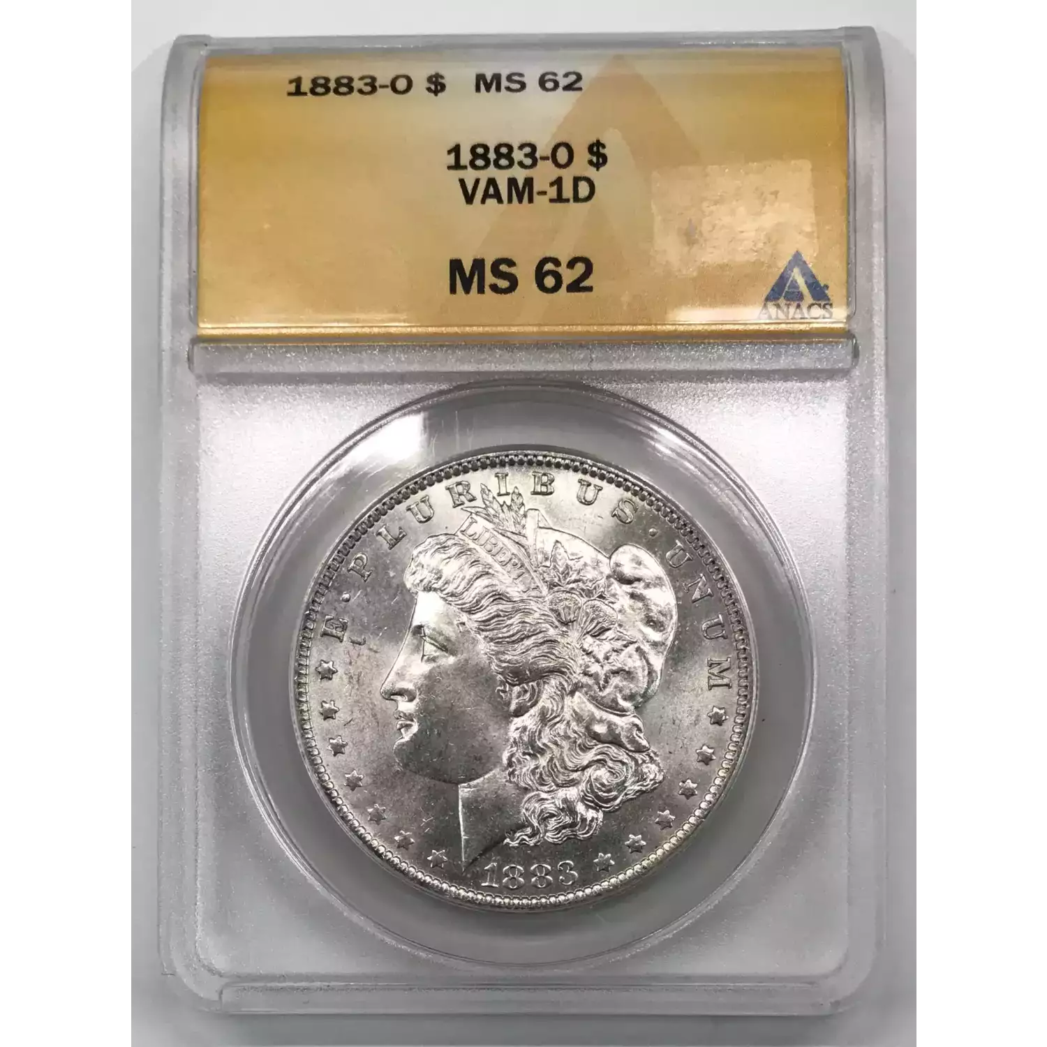 1883-O Morgan Silver Dollar ANACS MS-62 VAM-1D Wing Gouges - Old Pueblo ...