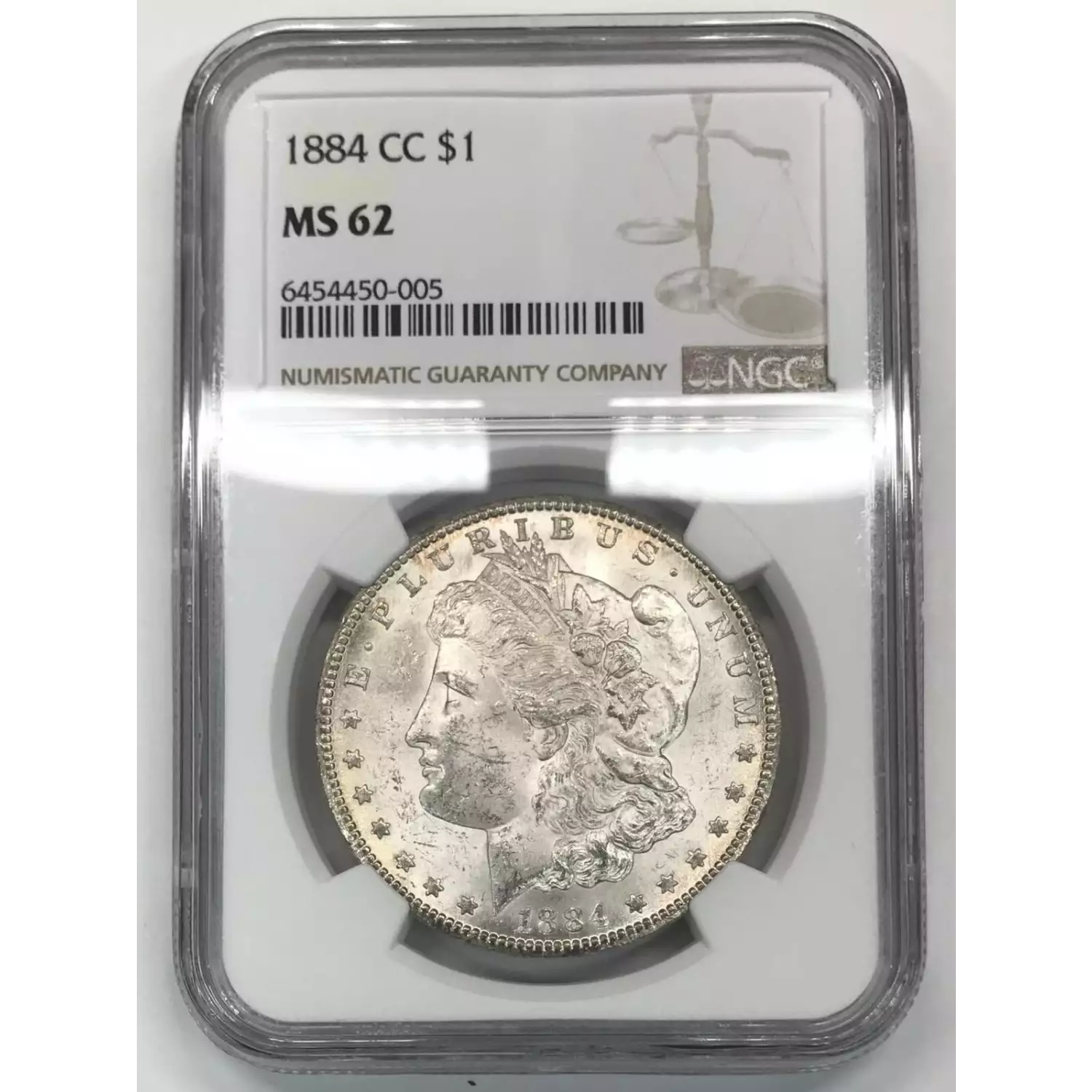 1884-CC Morgan Silver Dollar NGC MS-62 - Old Pueblo Coin