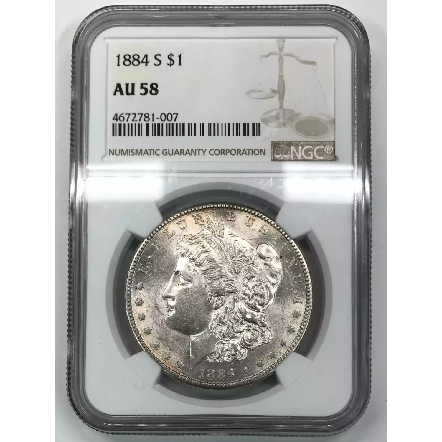 1884-S Morgan Silver Dollar NGC AU-58 - Old Pueblo Coin