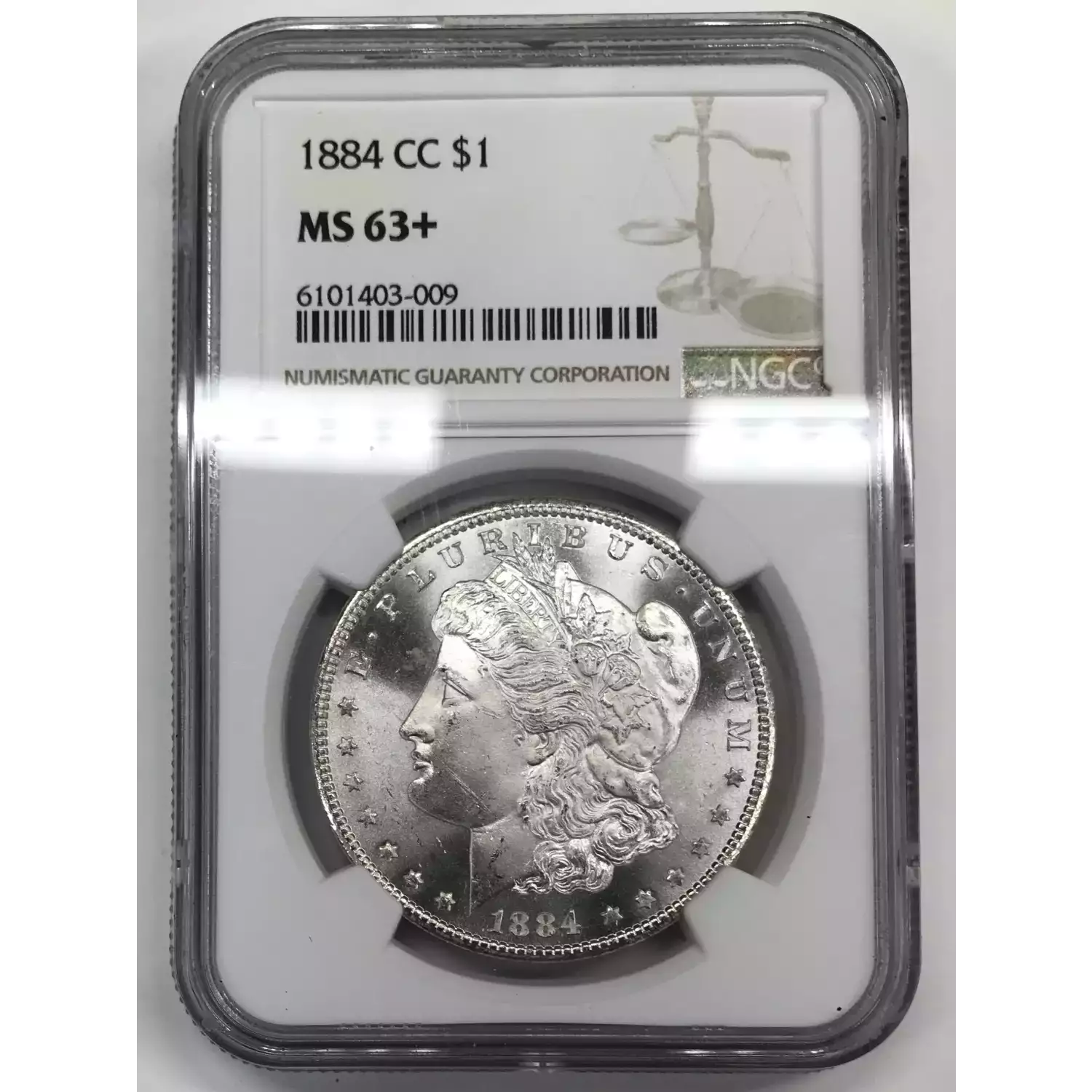 1884-CC Morgan Silver Dollar NGC MS-63+ - Old Pueblo Coin