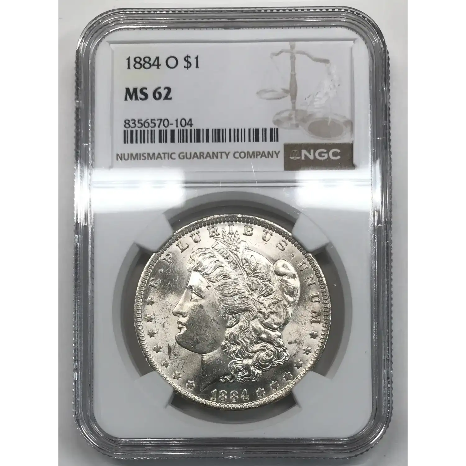 1884-O Morgan Silver Dollar NGC MS-62 - Old Pueblo Coin