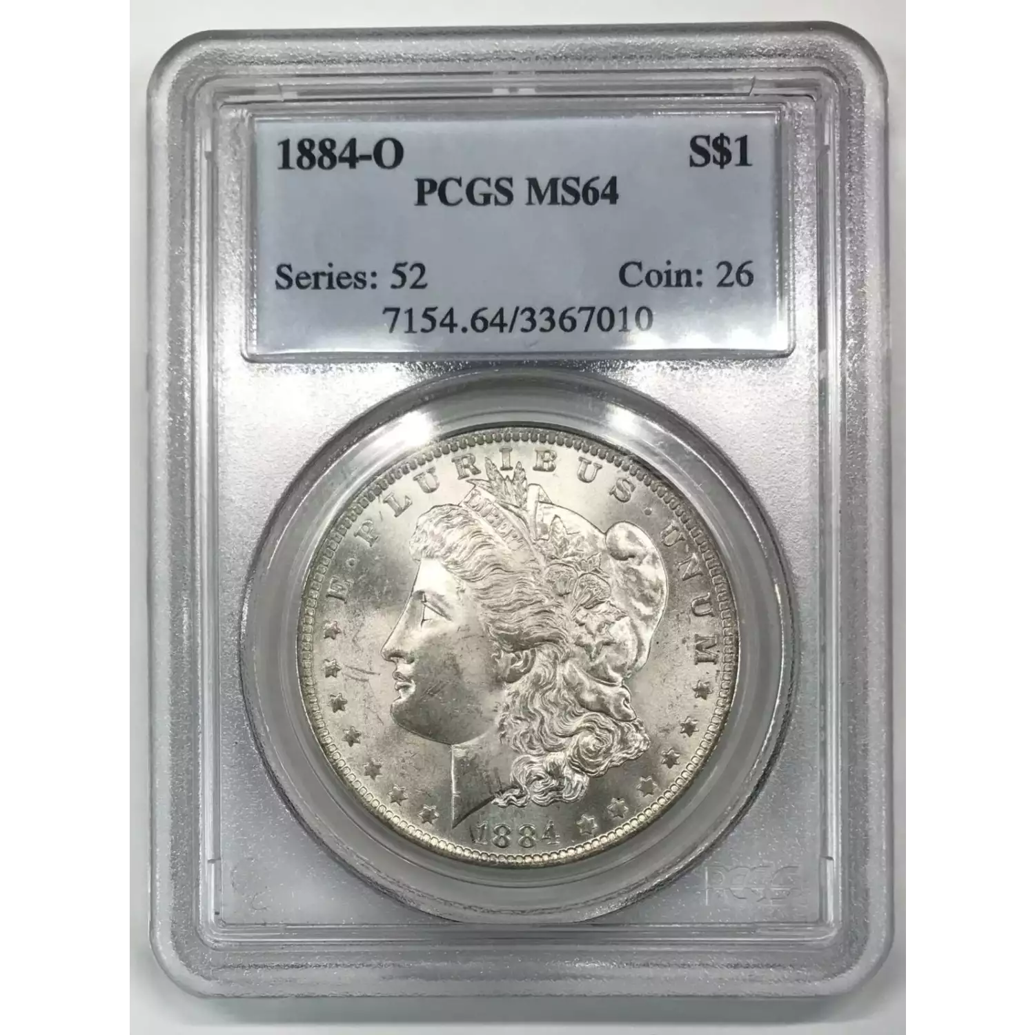 1884-O Morgan Silver Dollar PCGS MS-64 HOT 50 VAM-10 O/O Star Gouge - Old Pueblo Coin