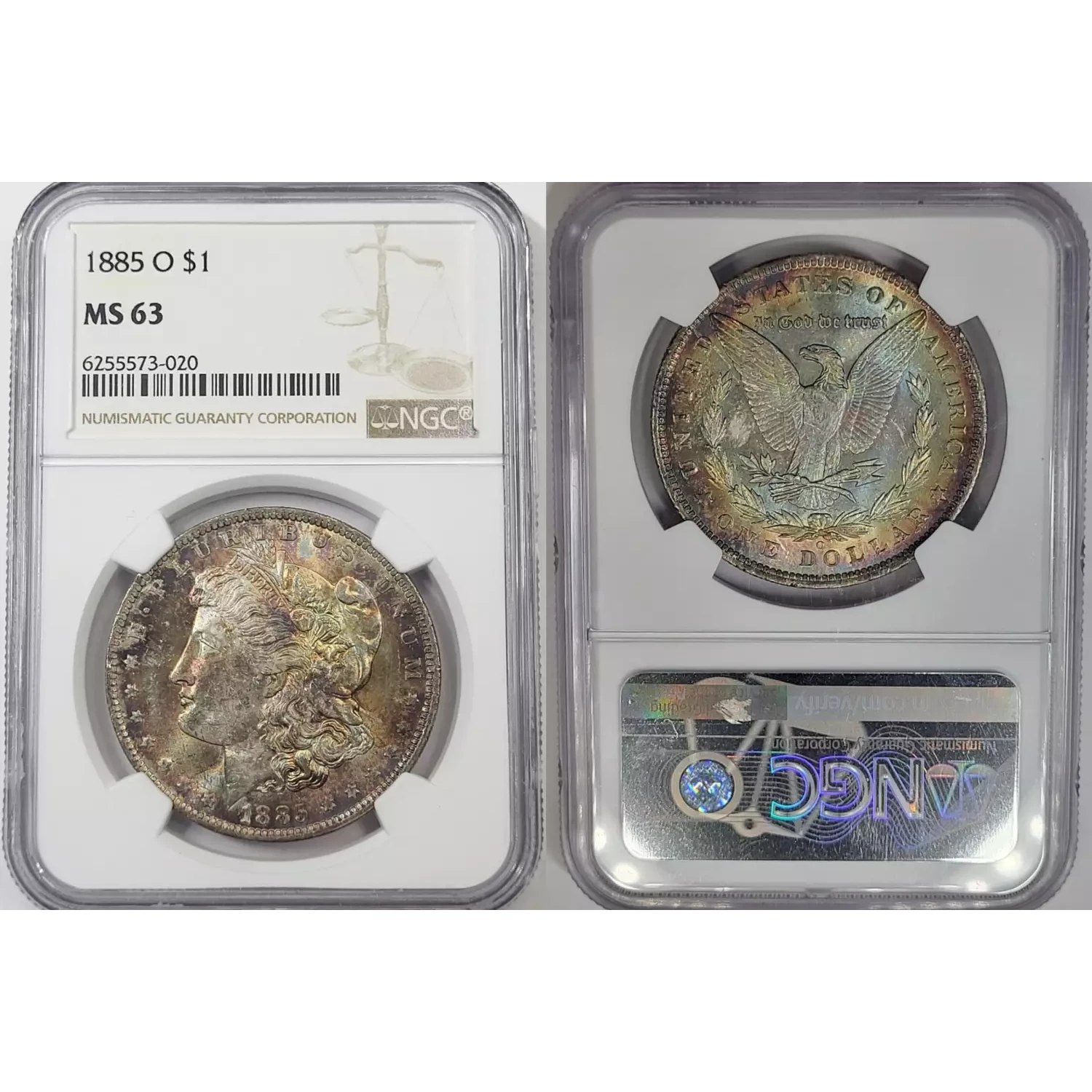 1885-O Morgan Silver Dollar NGC MS-63 - Old Pueblo Coin