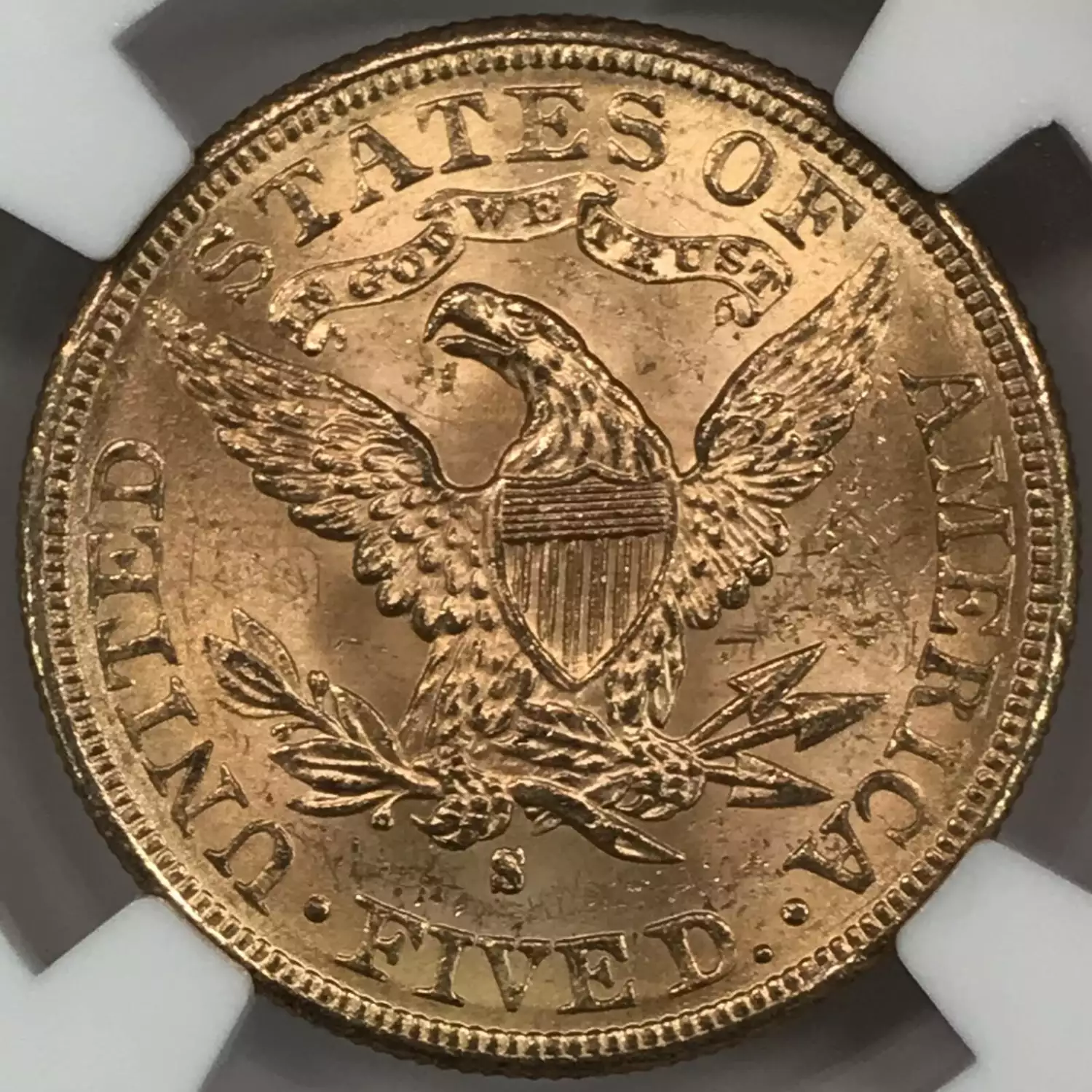 1886-S $5 Gold Liberty Head Quarter Eagle NGC MS-62 - Old Pueblo Coin