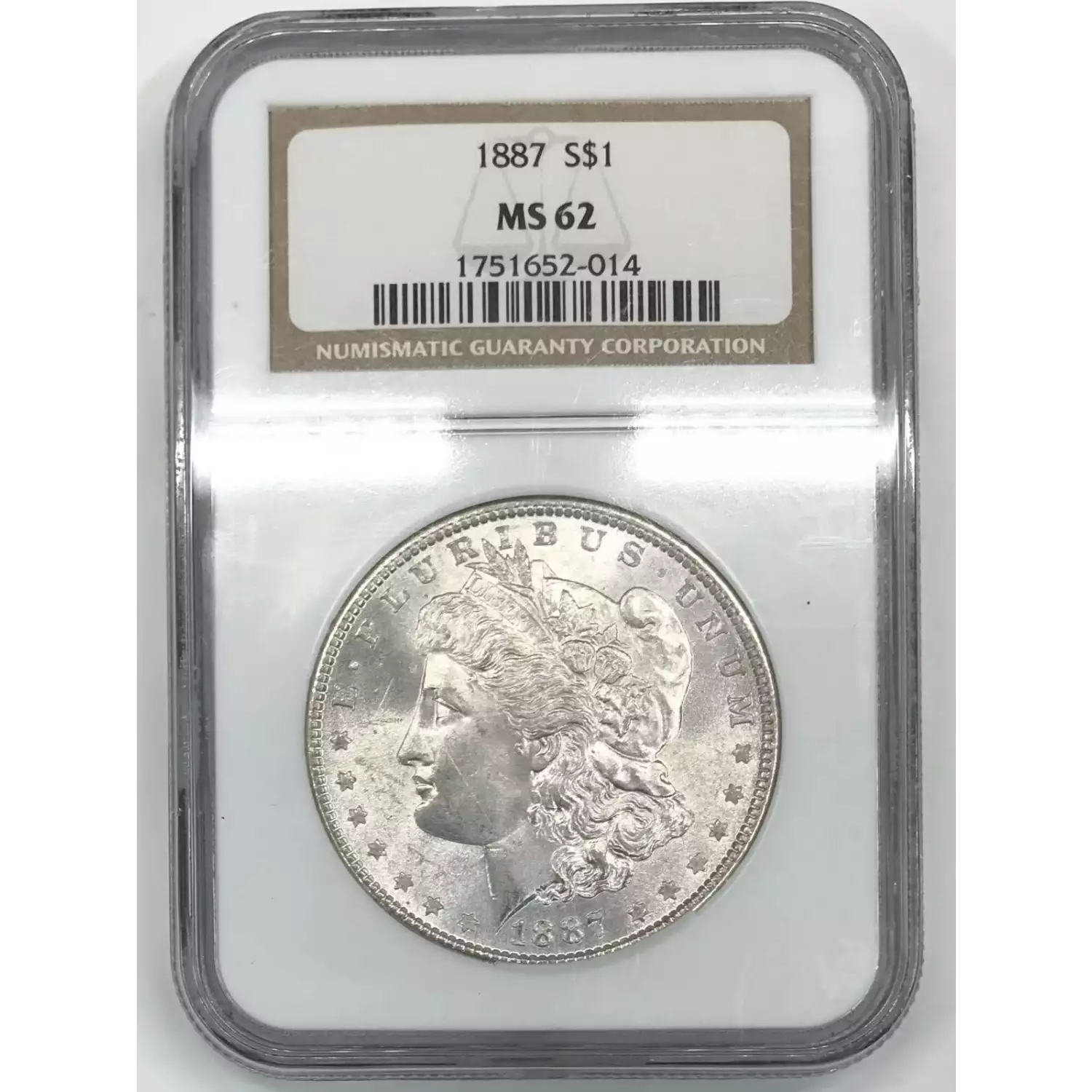 1887 Morgan Silver Dollar NGC MS-62 - Old Pueblo Coin