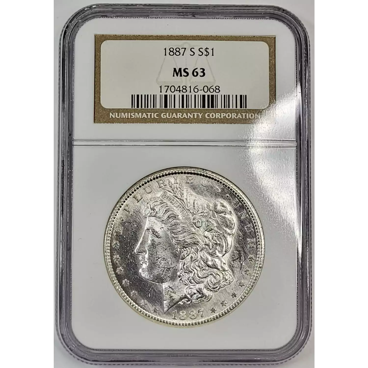 1887-S Morgan Silver Dollar NGC MS-63 - Old Pueblo Coin