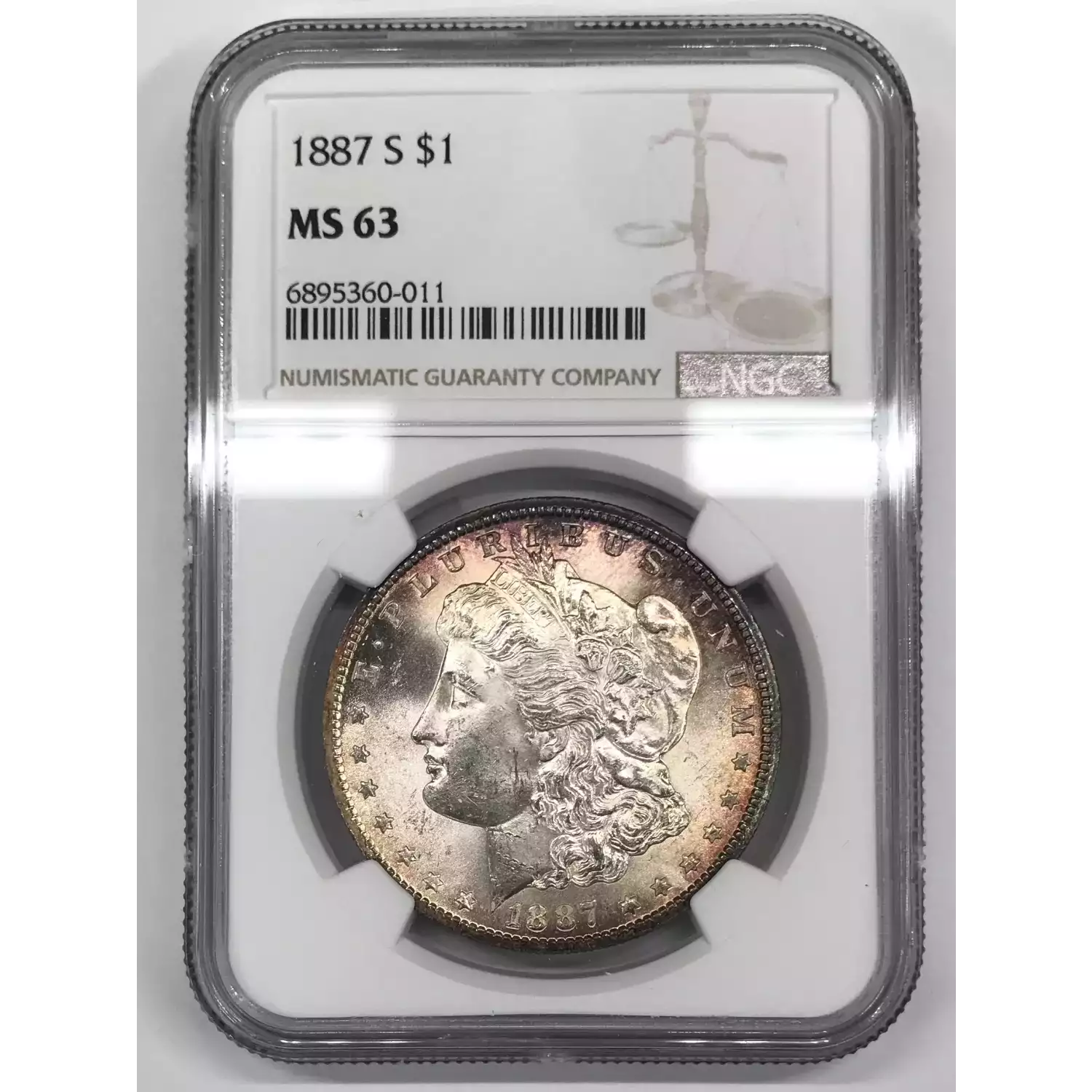 1887-S Morgan Silver Dollar NGC MS-63 - Old Pueblo Coin