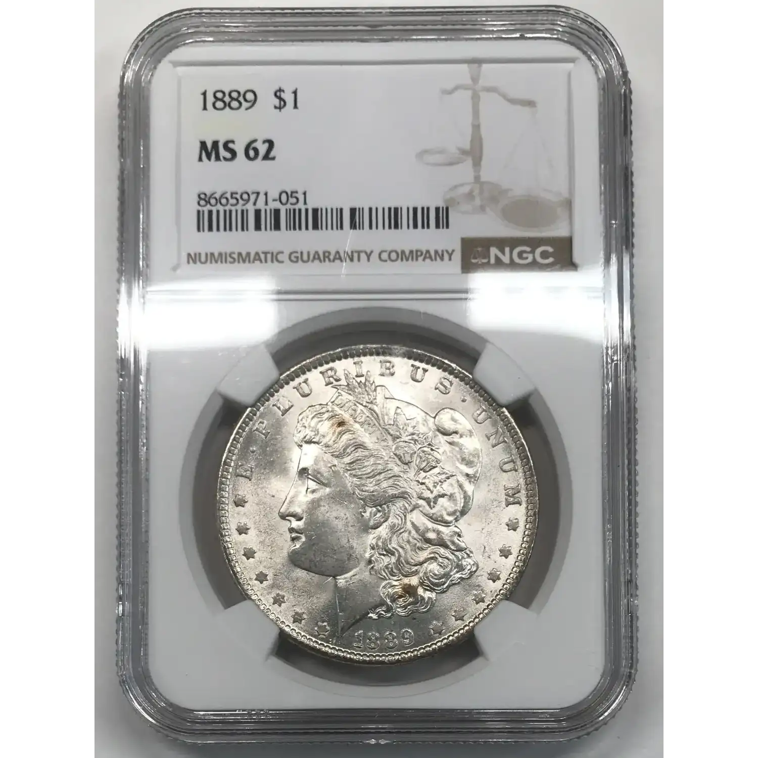 1889 Morgan Silver Dollar NGC MS-62 - Old Pueblo Coin