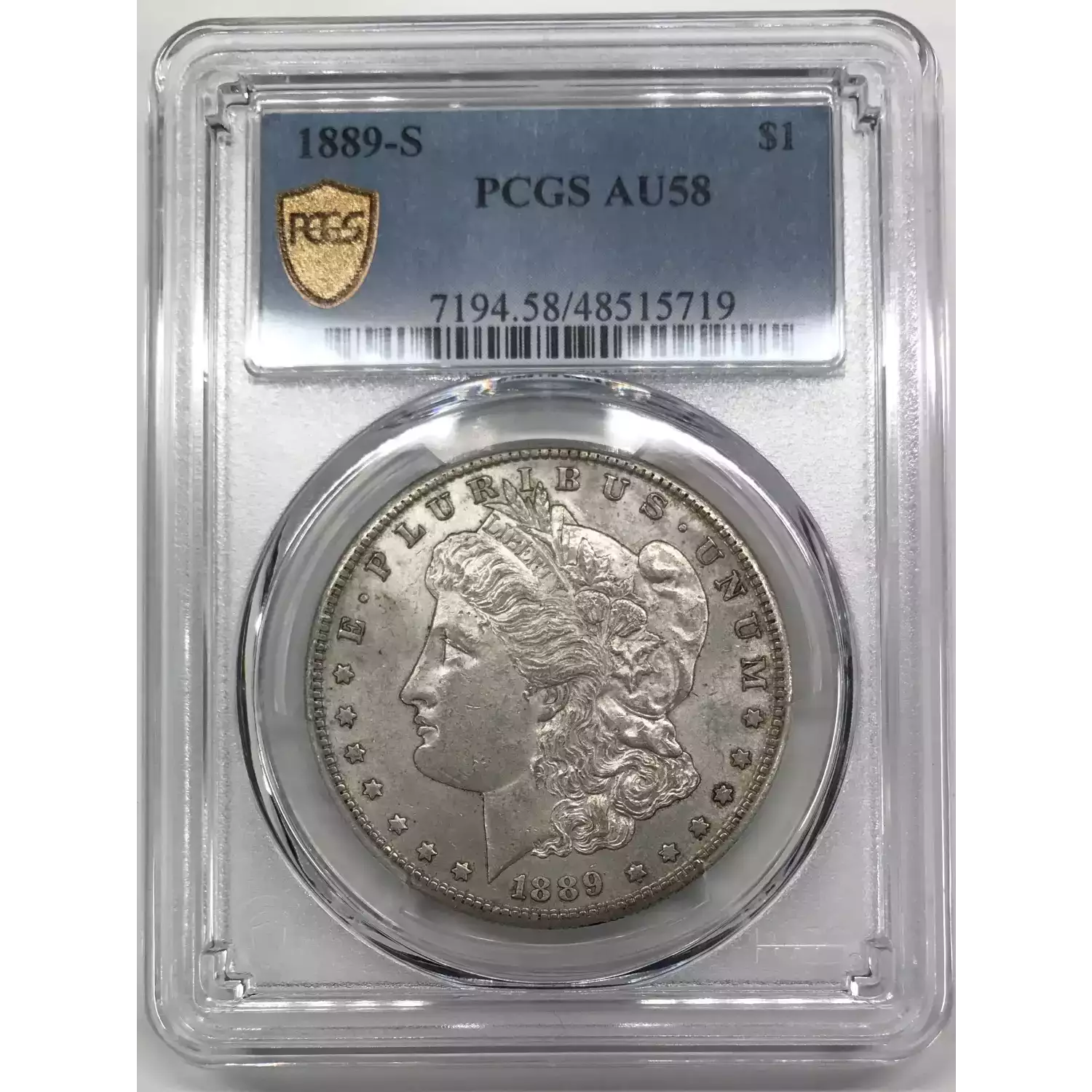 1889-S Morgan Silver Dollar PCGS AU-58 - Old Pueblo Coin
