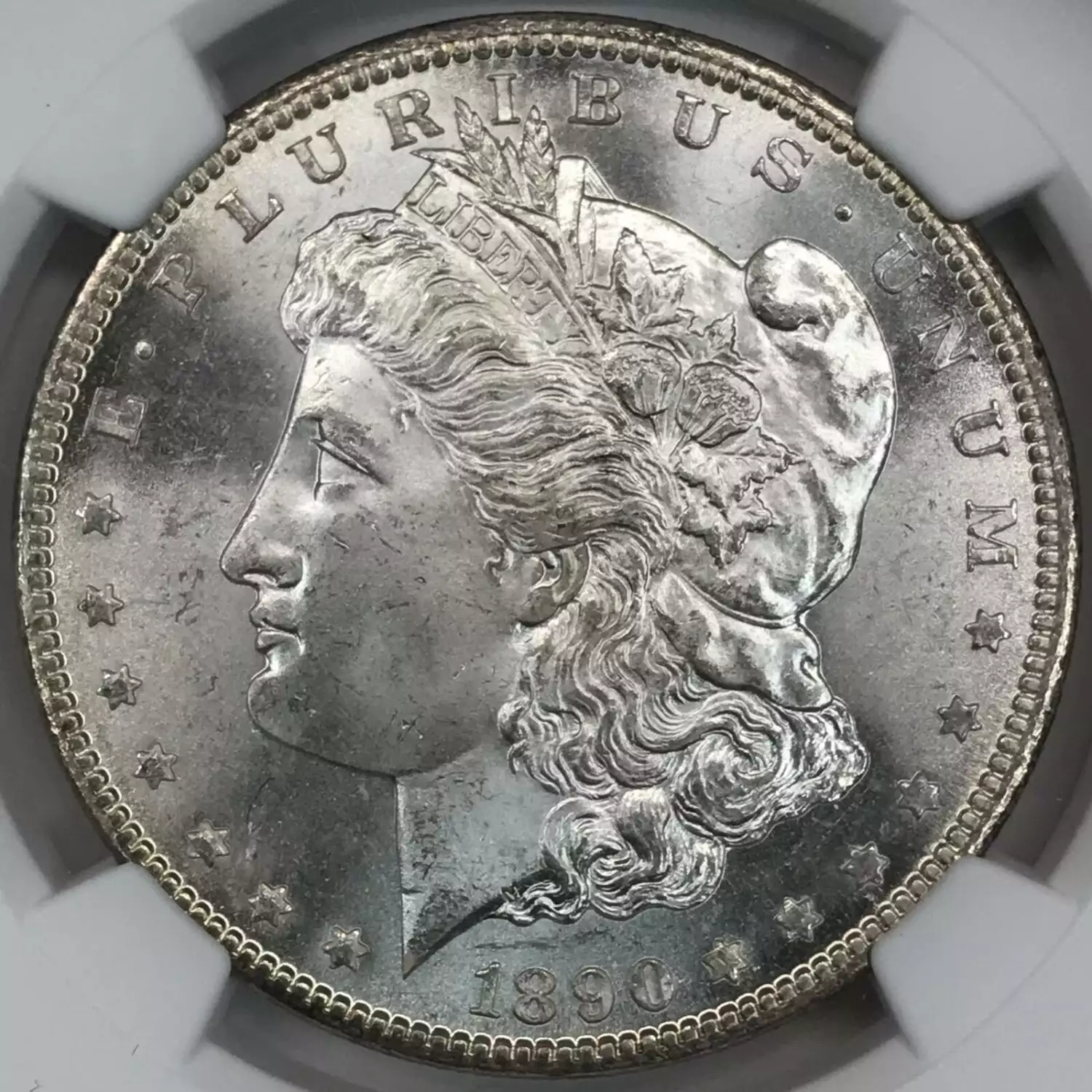 1890-CC Morgan Silver Dollar NGC MS-64+ CAC - Old Pueblo Coin
