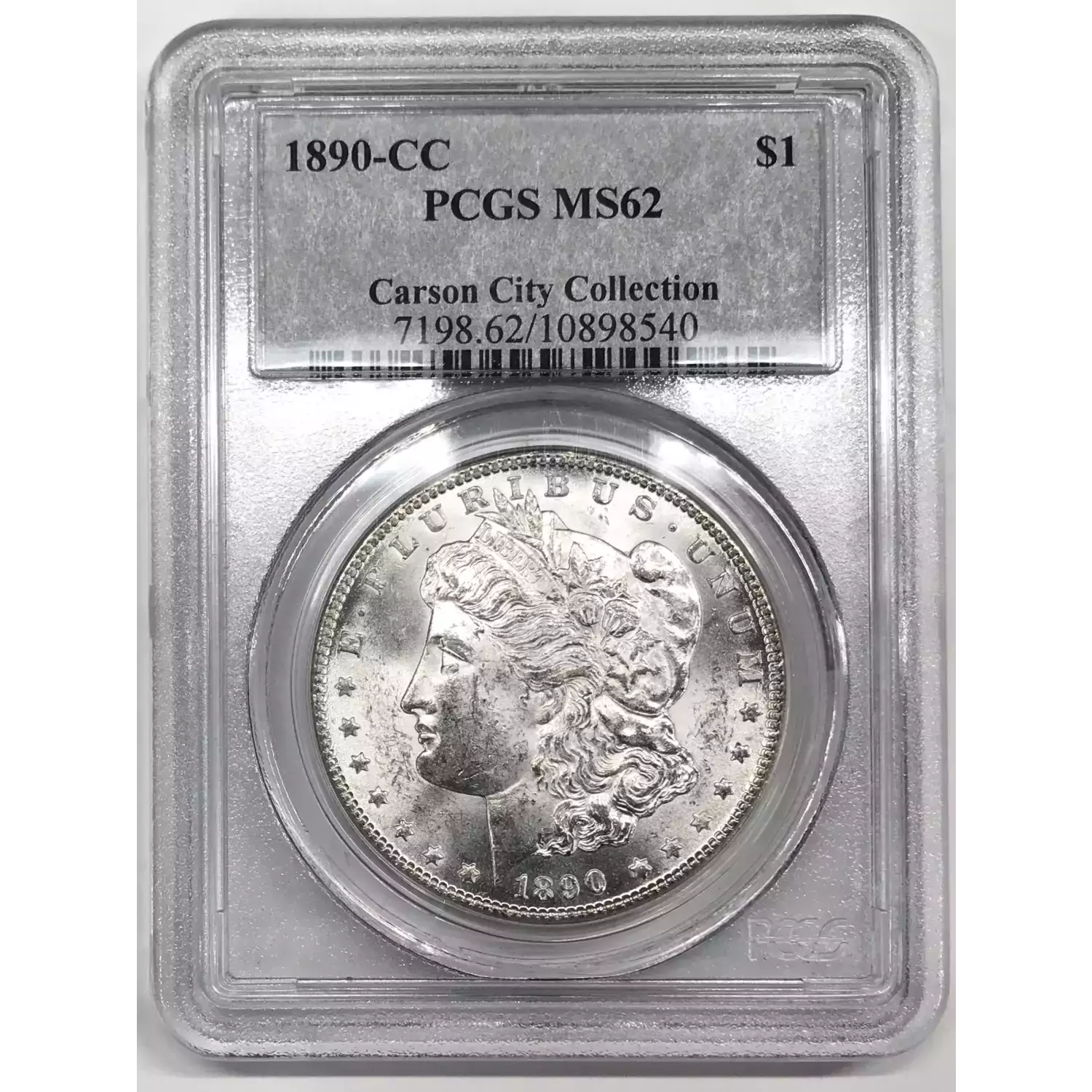 1890-CC Morgan Silver Dollar PCGS MS-62 Carson City Collection - Old Pueblo Coin