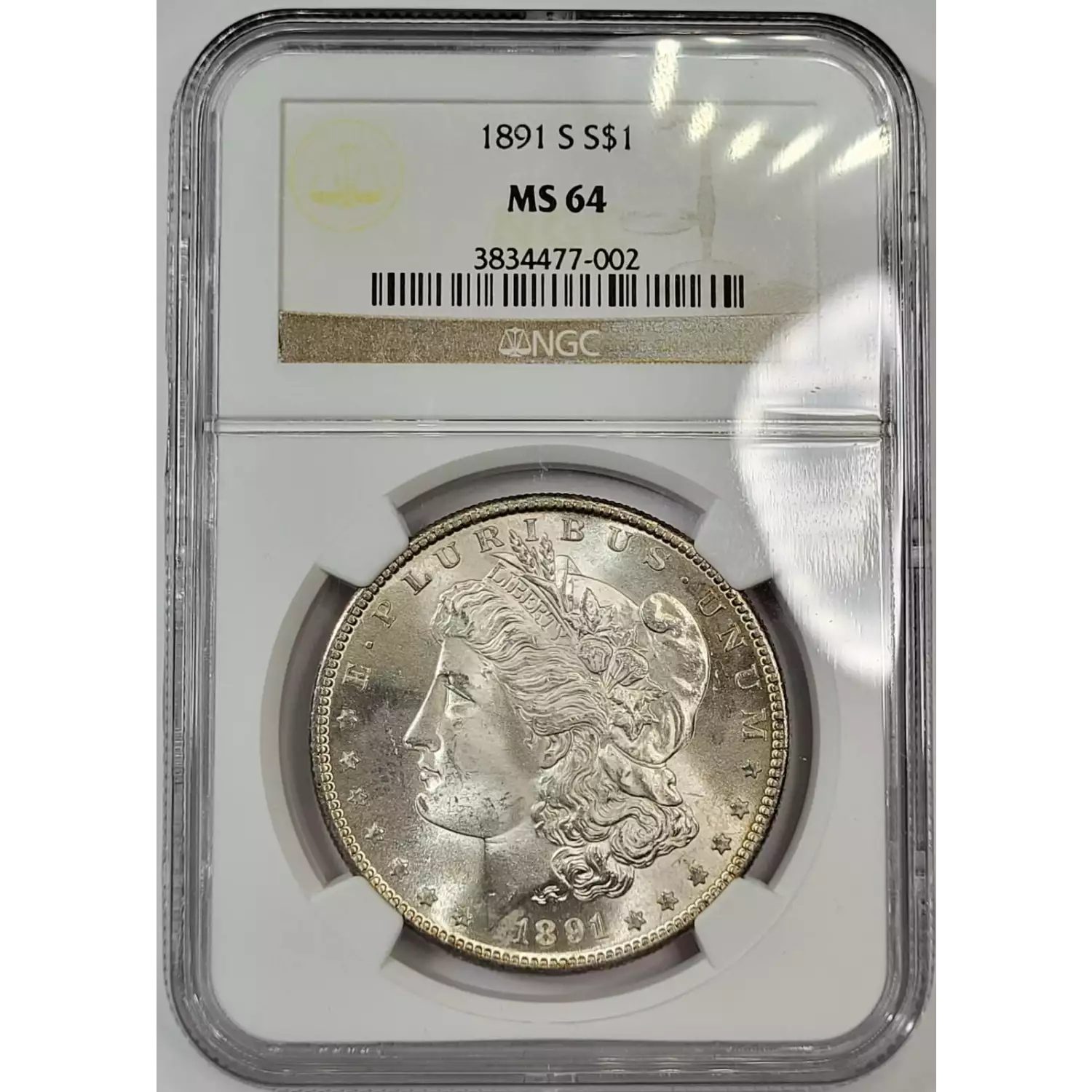 1891-S Morgan Silver Dollar NGC MS-64 - Old Pueblo Coin