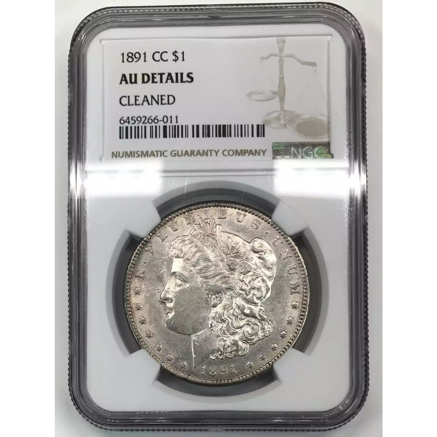 1891-CC Morgan Silver Dollar NGC AU-Details - Old Pueblo Coin