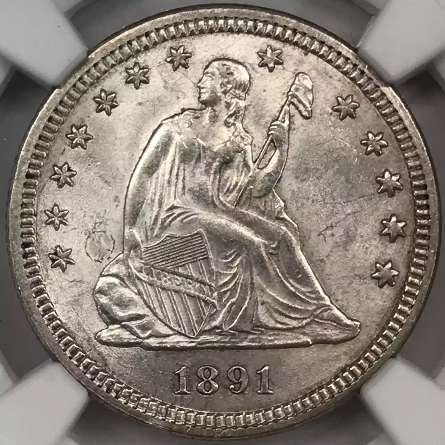 1891 Seated Liberty Quarter NGC MS-62 - Old Pueblo Coin